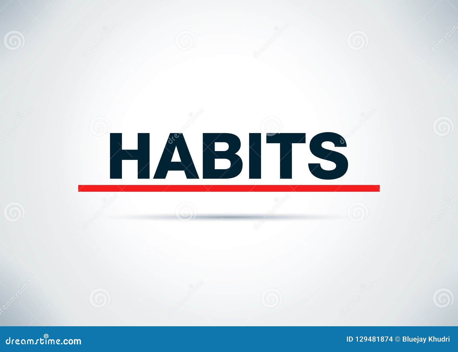 Habits Abstract Flat Background Design Illustration Stock Illustration ...