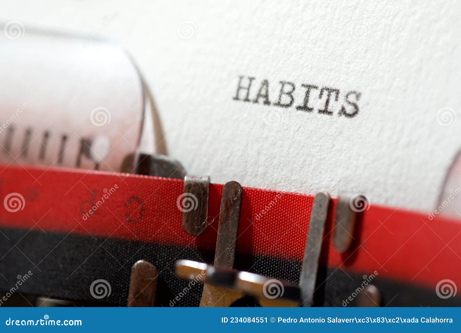Habits concept view stock image. Image of custom, lettering - 234084551