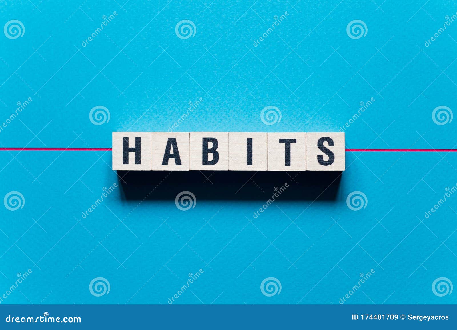 Habits Word Concept on Cubes Stock Image - Image of medicine, people ...