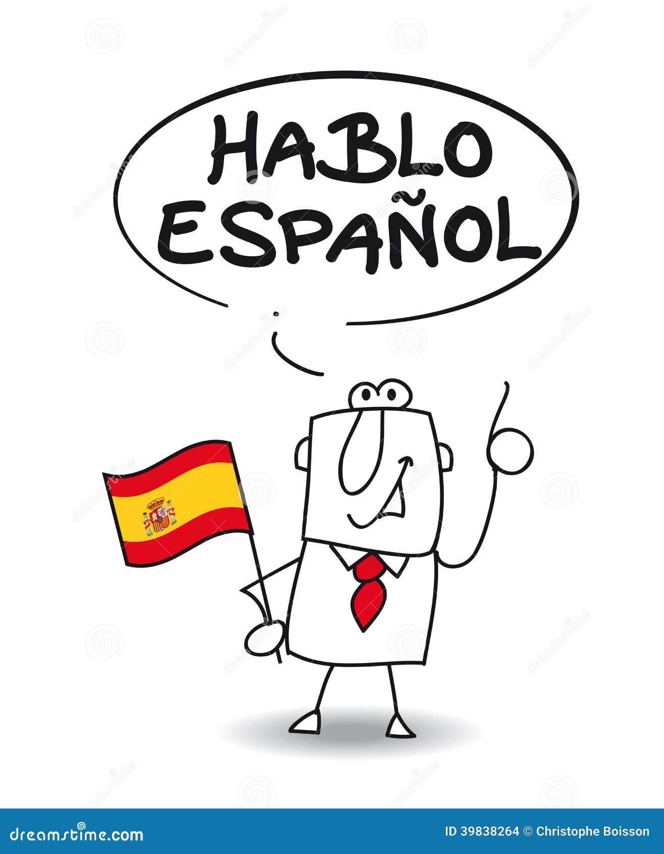 Hablo español stock de ilustración. Ilustración de extranjero - 39838264