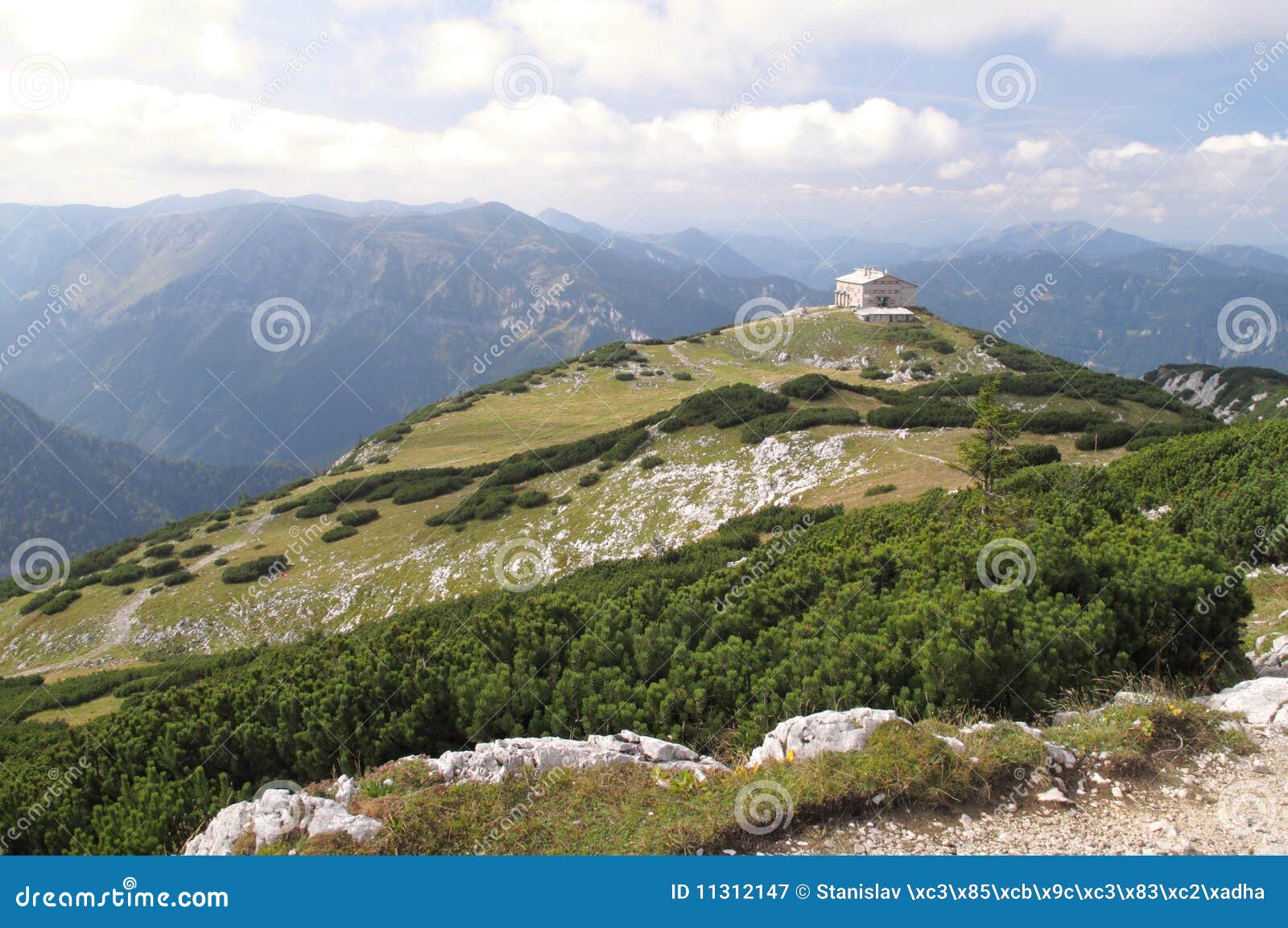 Habsburg Mountain Hut in Rax Alps Stock Image - Image of dwarf ...