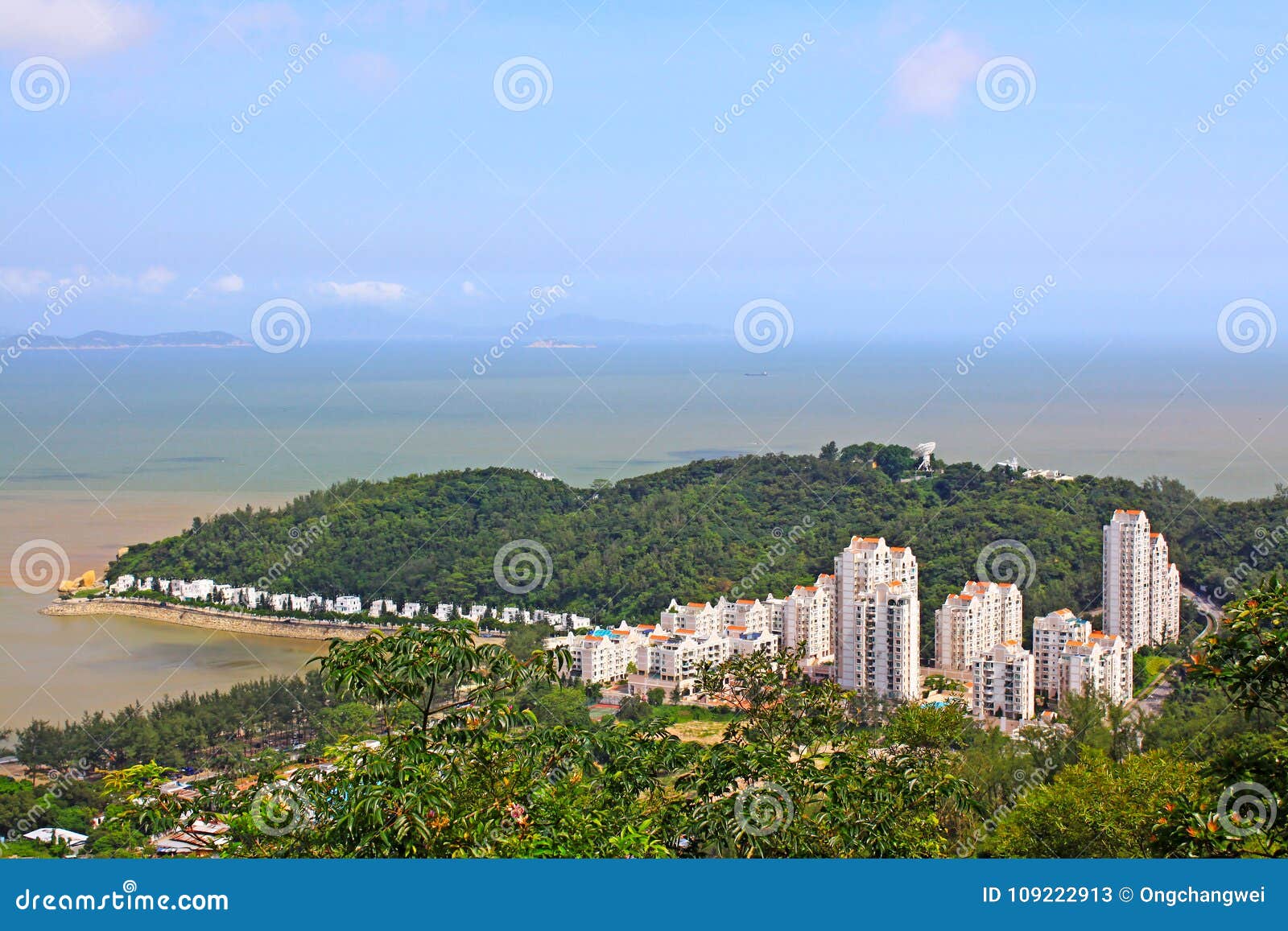 Hac Sa Beach, Macau, China stock image. Image of portugal - 109222913