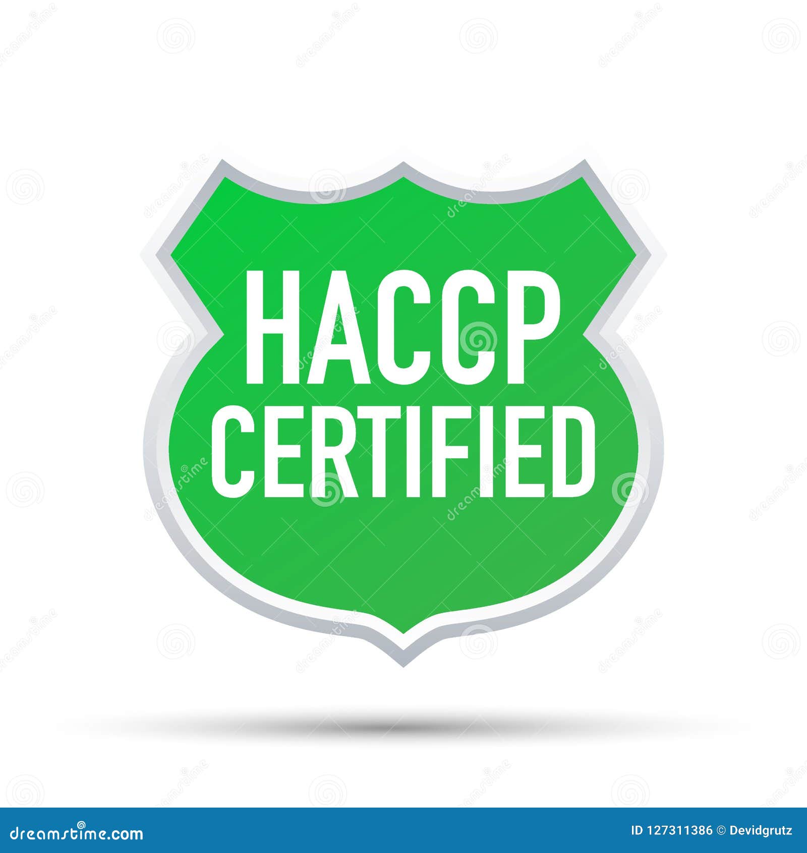 HACCP Certified Icon on White Background. Vector Illustration. Stock ... HACCP Certified Icon on White Background. Vector Illustration. Stock ...