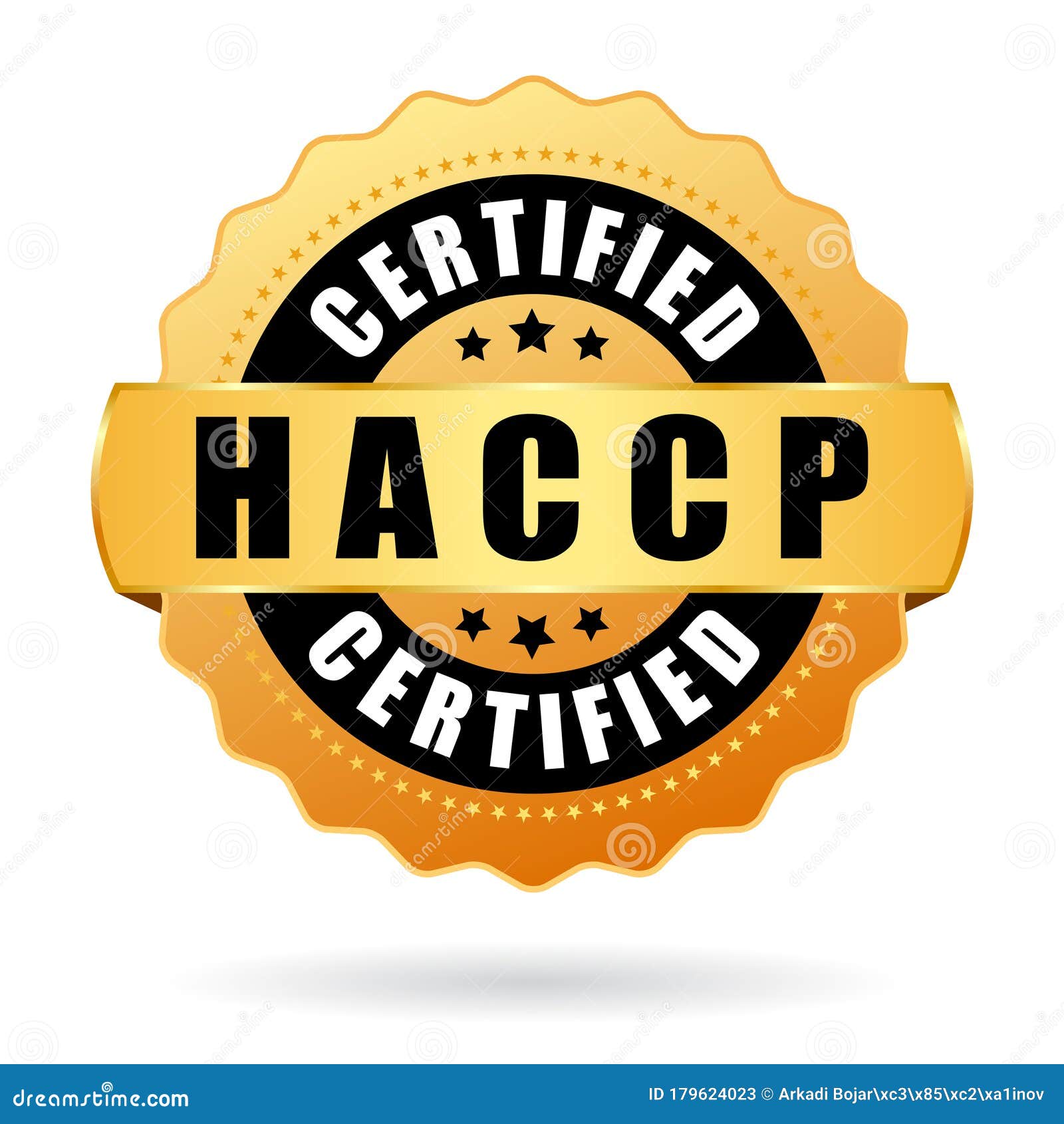 Haccp Certified Vector Icon Stock Vector - Illustration of certified ... Haccp Certified Vector Icon Stock Vector - Illustration of certified ...