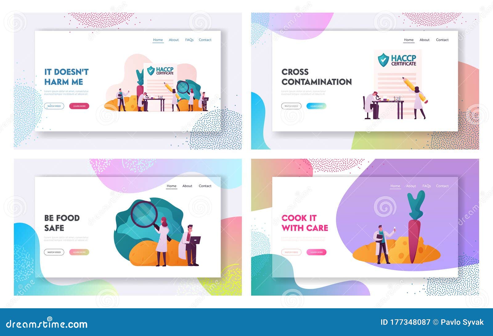 Haccp Hazard Analysis and Critical Control Point Landing Page Template ...