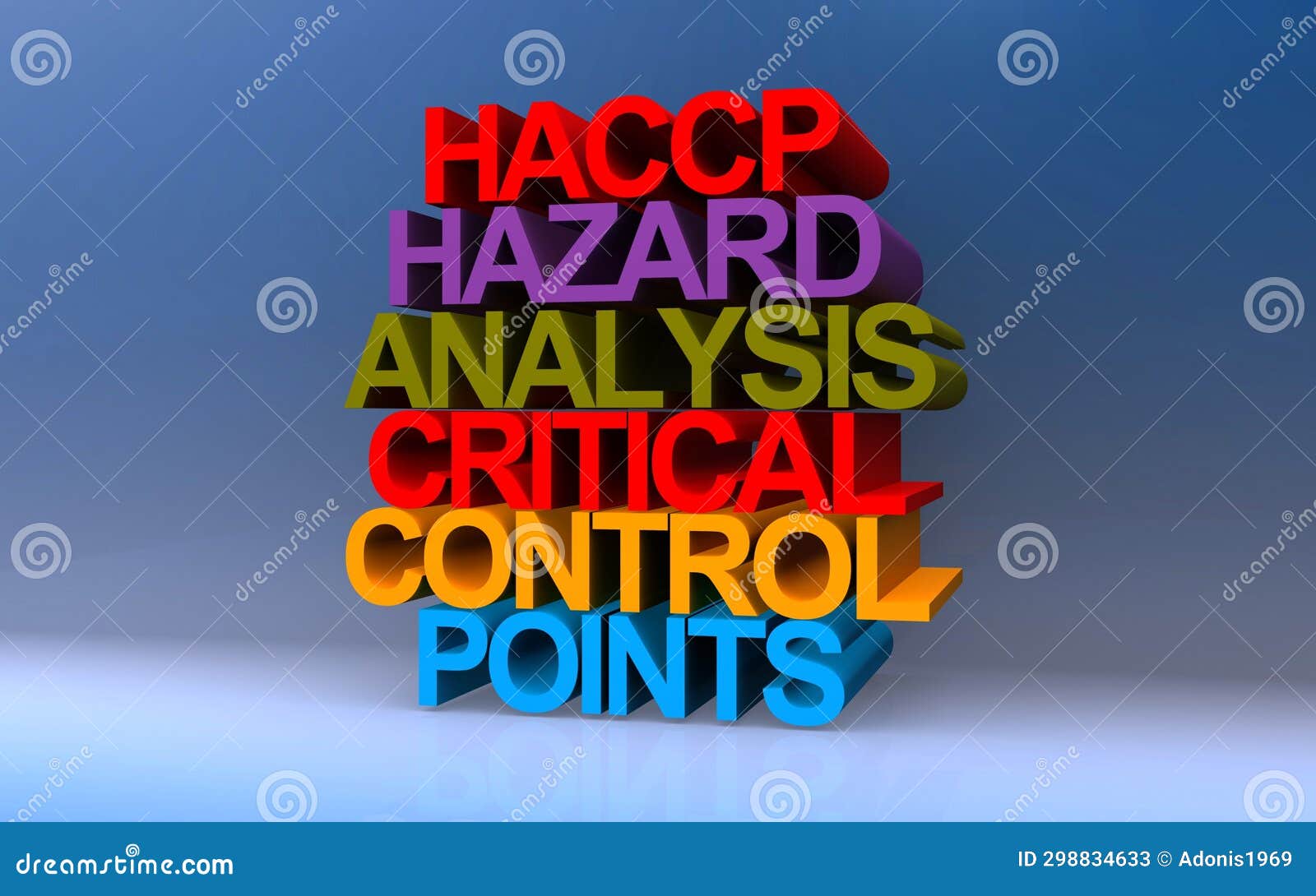 Haccp Hazard Analysis Critical Control Points on Blue Stock ... Haccp Hazard Analysis Critical Control Points on Blue Stock ...