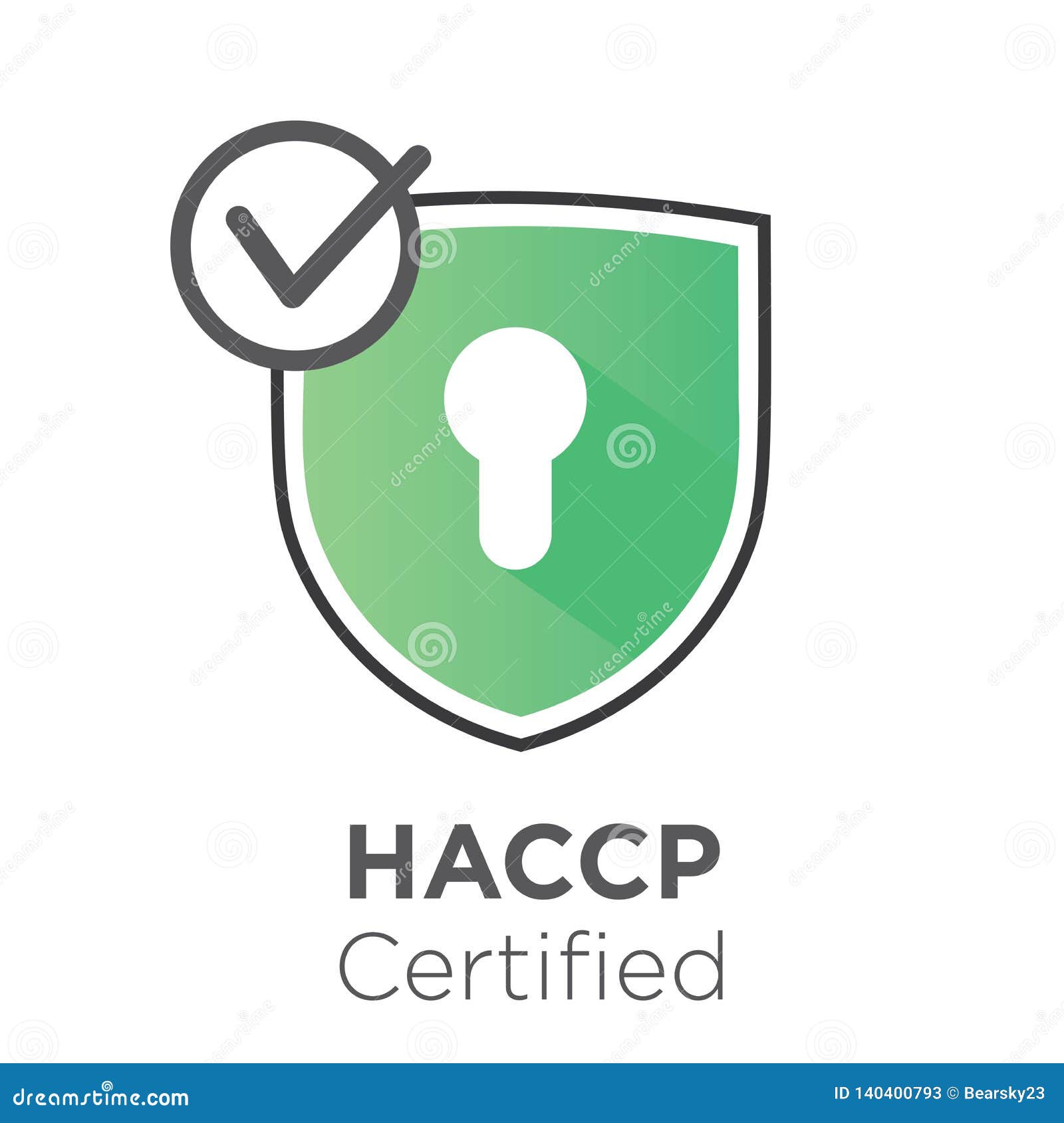 HACCP - Hazard Analysis Critical Control Points Icon with Award or ...