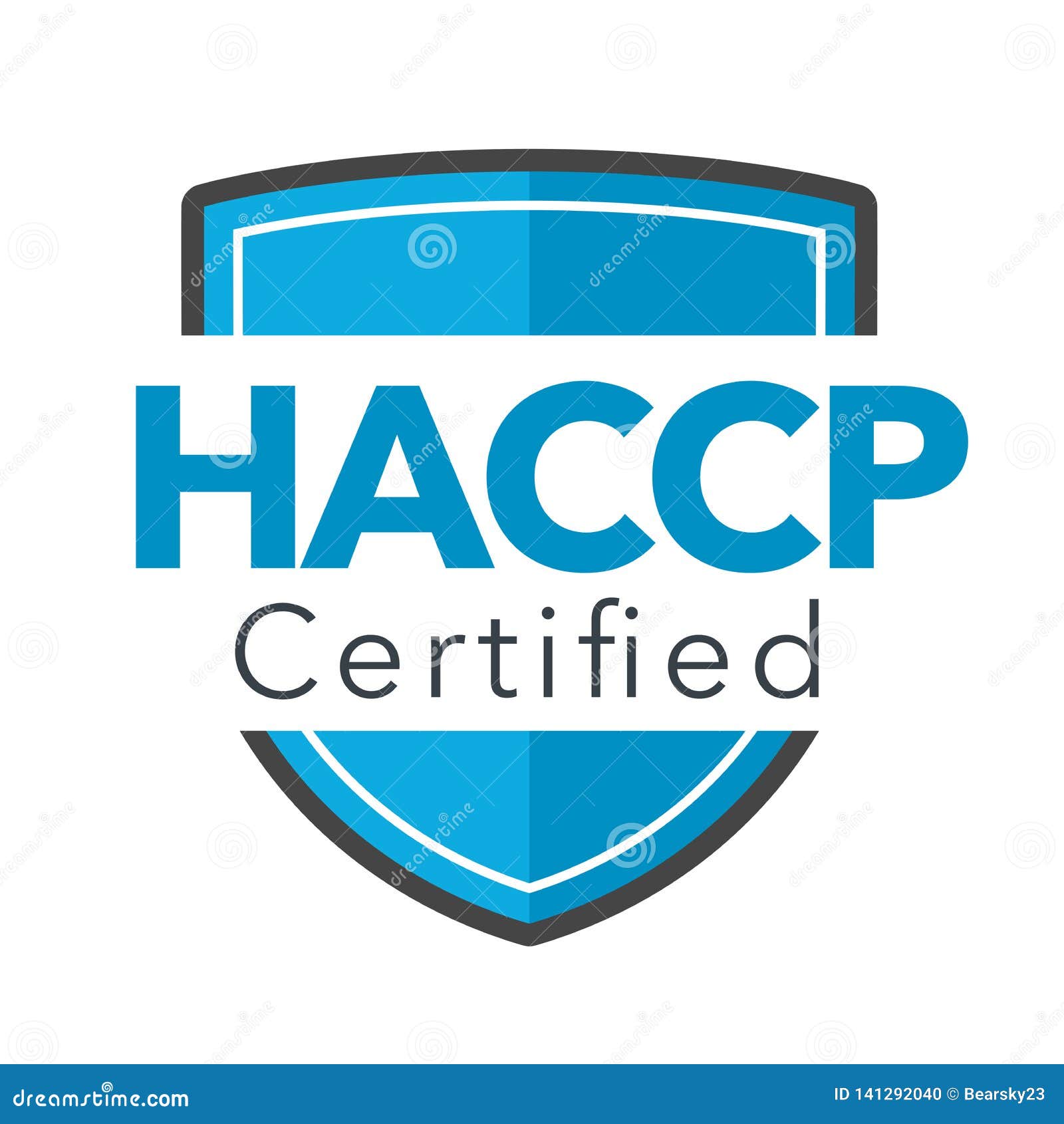 HACCP - Hazard Analysis Critical Control Points Icon with Award or ...