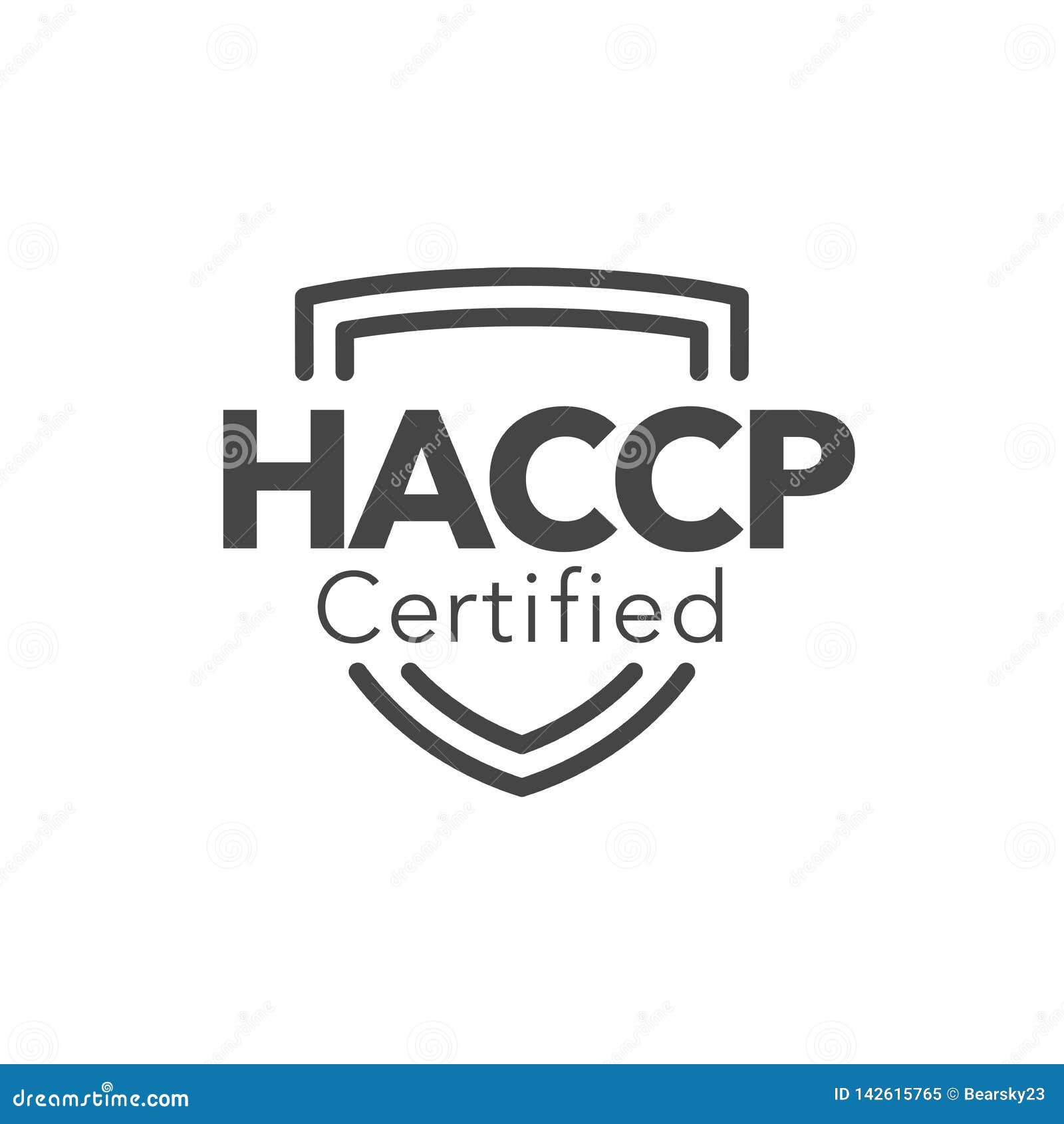 HACCP | Hazard Analysis Critical Control Points Icon with Award or ...
