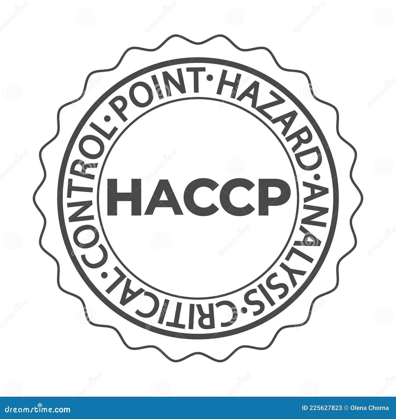 HACCP Stamp. Hazard Analysis Critical Control Points Icon Stock Vector ...