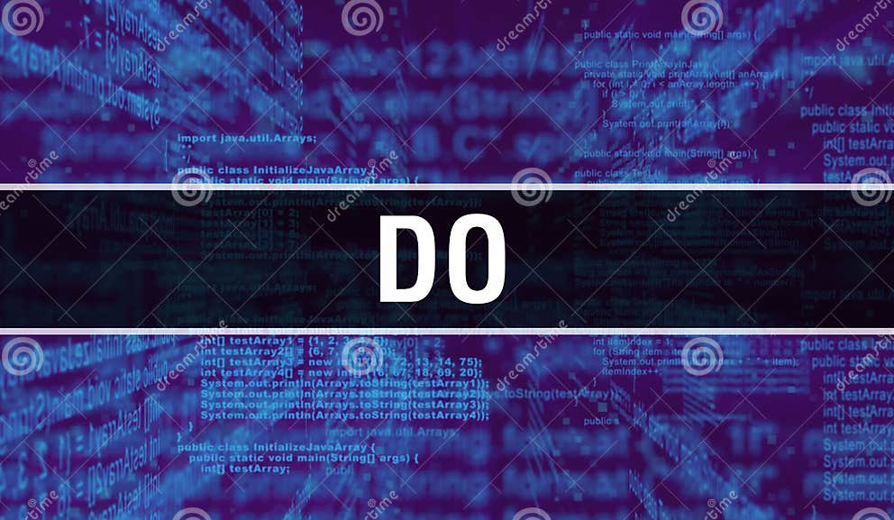 Hacer Con Texto De Código Java Digital Concepto Vectorial De Codificación De Software Do Y ...