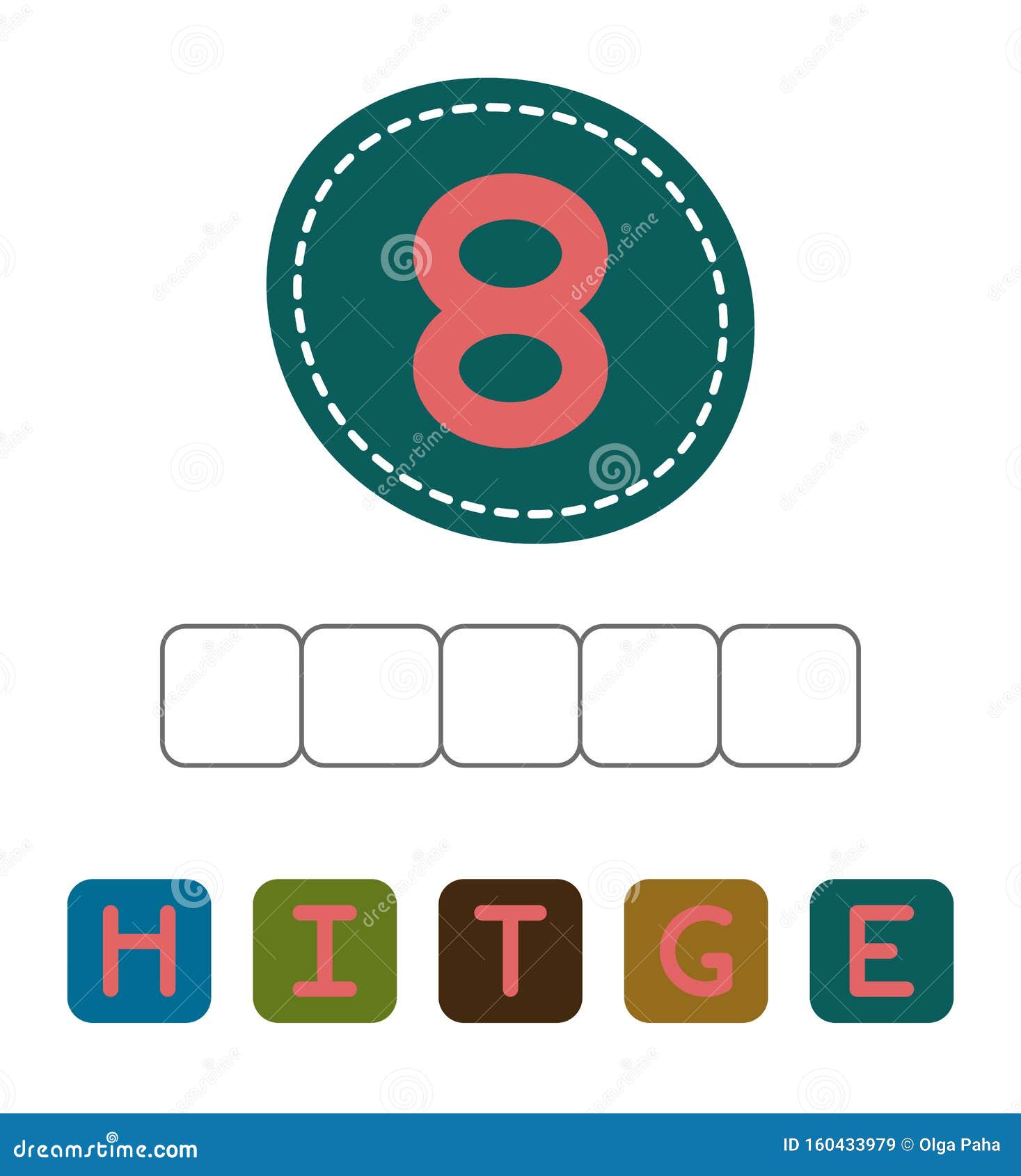 Hacer ocho palabras 2 ilustración del vector. Ilustración de haga ...