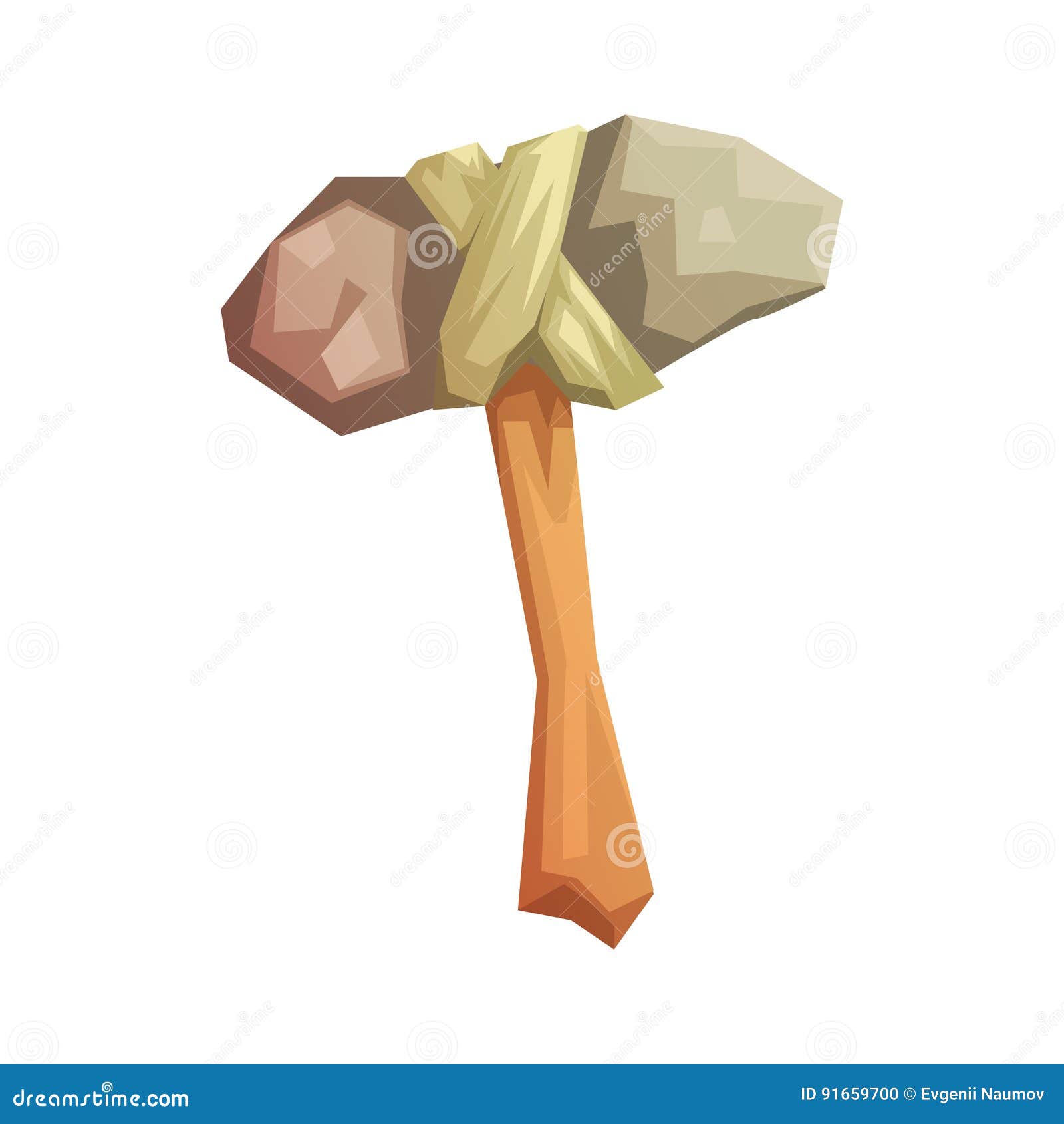 Hacha De Piedra Prehistórica, Ejemplo Colorido Del Vector Ilustración ... Hacha De Piedra Prehistórica, Ejemplo Colorido Del Vector Ilustración ...
