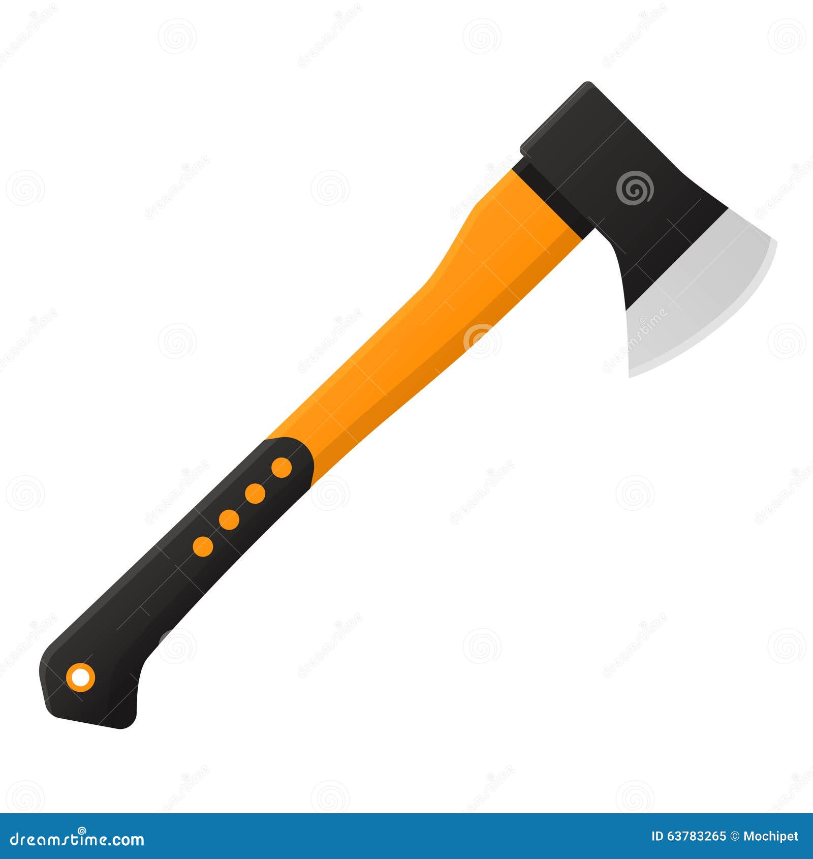 Hacha Del Vector En Diseño Plano Ilustración del Vector - Ilustración ...