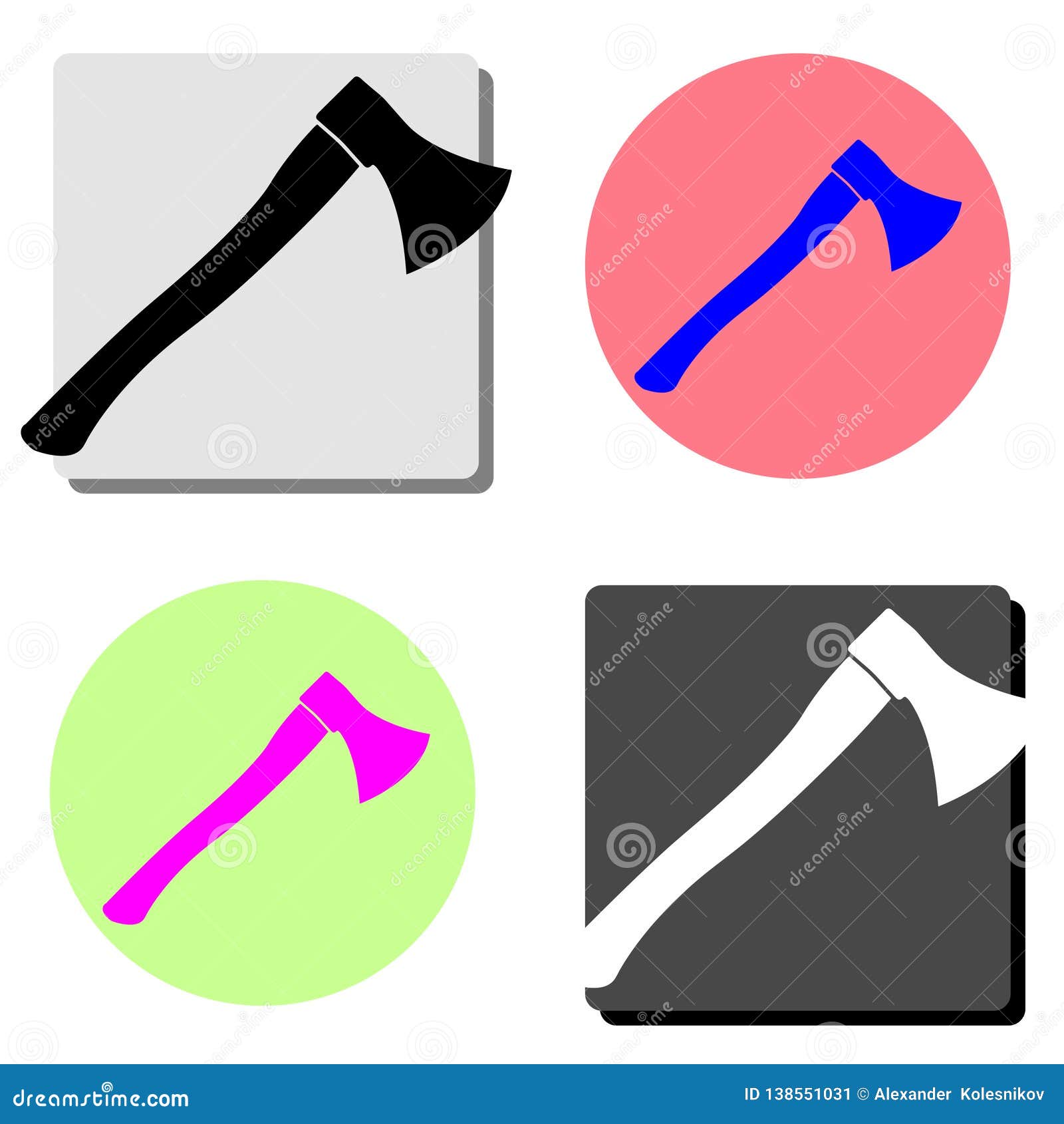 Hacha Icono Plano Del Vector Ilustración del Vector - Ilustración de ...