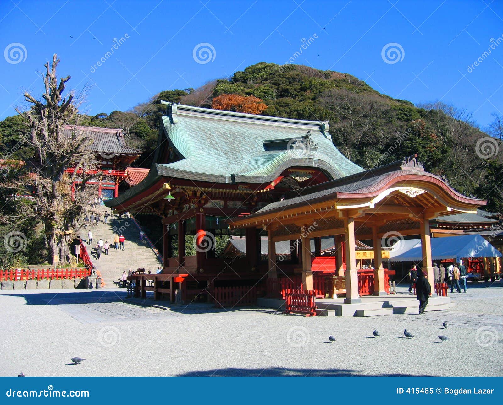 Hachiman Shrine - Kamakura, Japan Editorial Image - Image of traveling ...