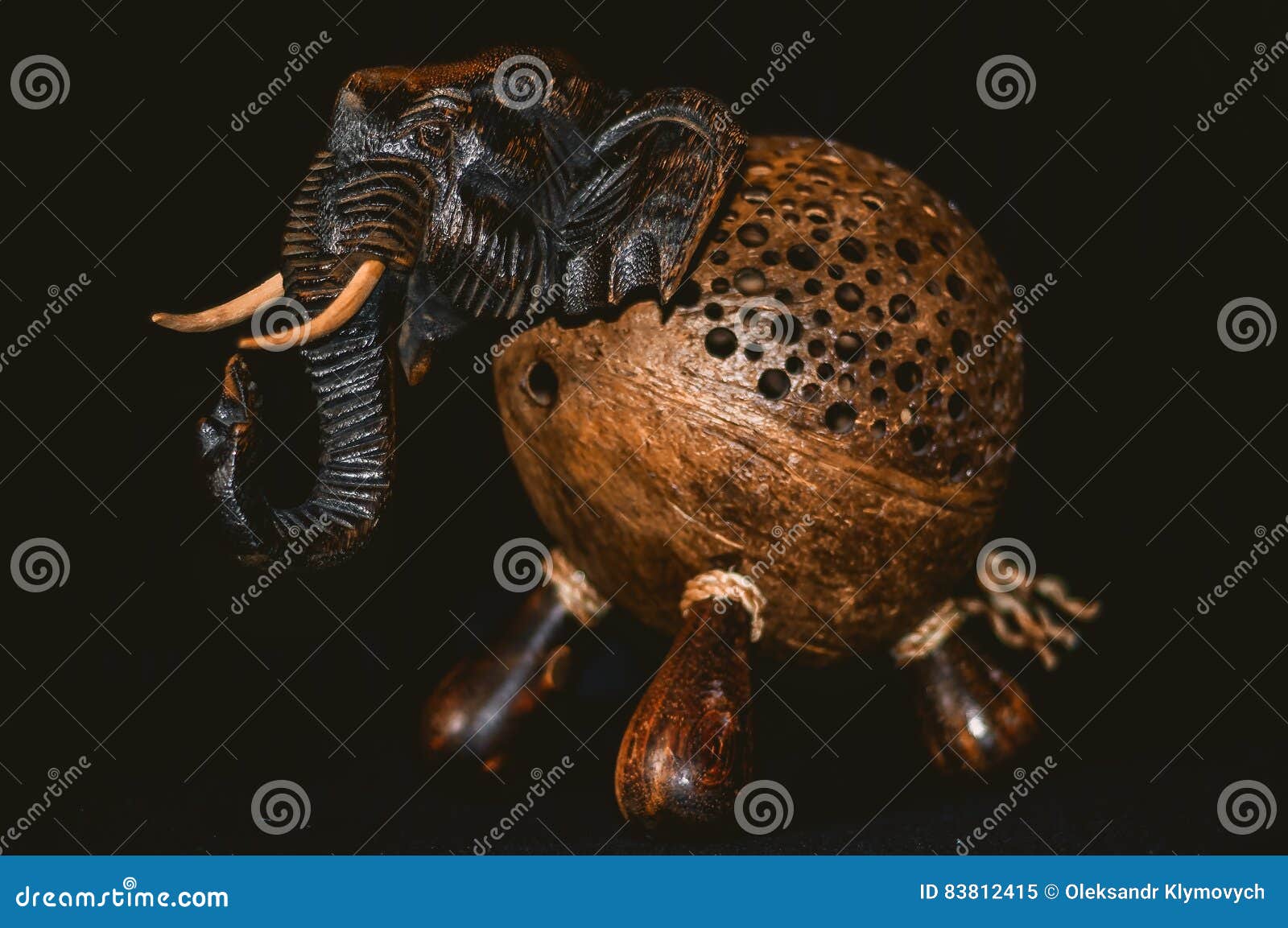 Hack Made With Their Own Hands. Bird Sitting On A Branch Stock Image ...