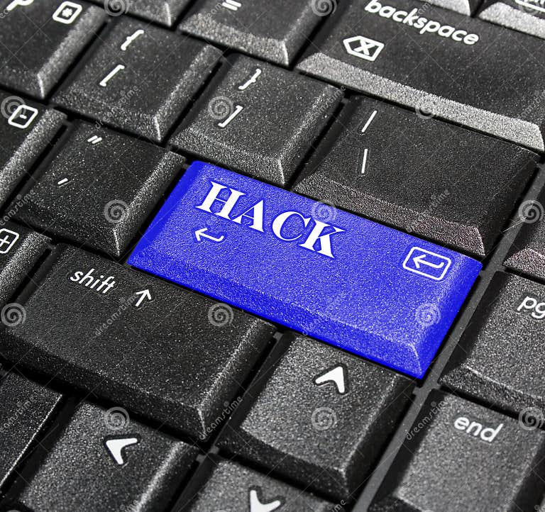 Hack button. stock photo. Image of designer, letters, keypad - 3218092