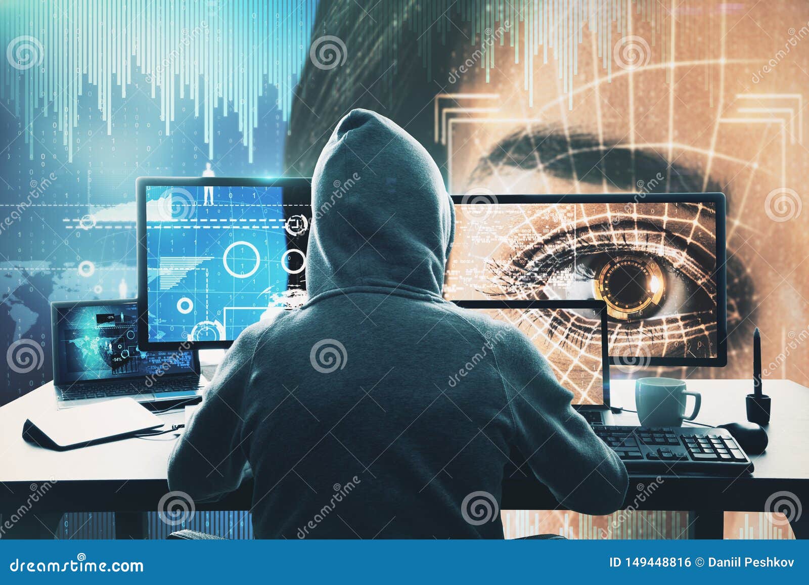 The Double Recognition In 3d Illustration Royalty-Free Cartoon ...