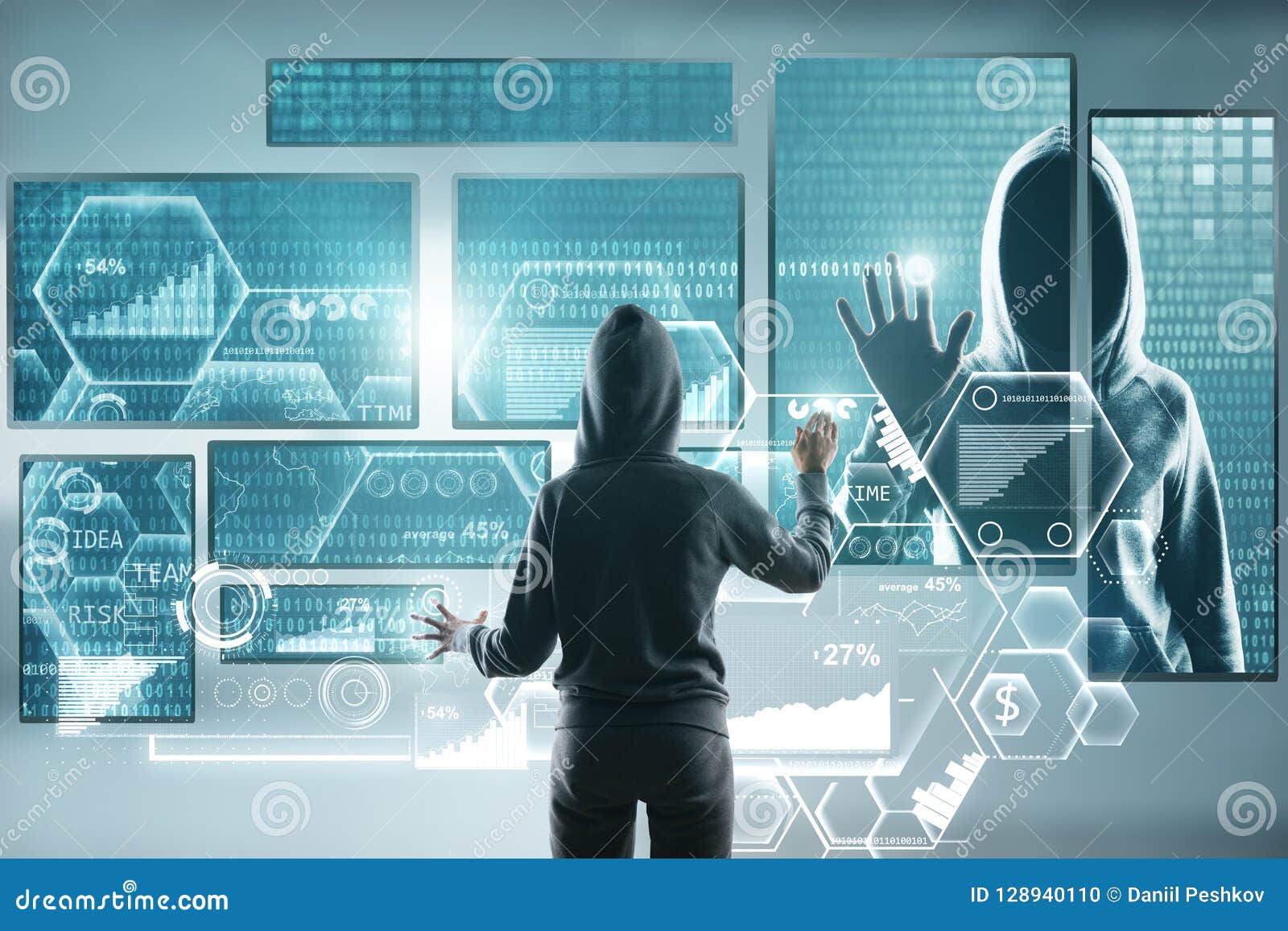 Hack and malware concept stock photo. Image of display - 128940110