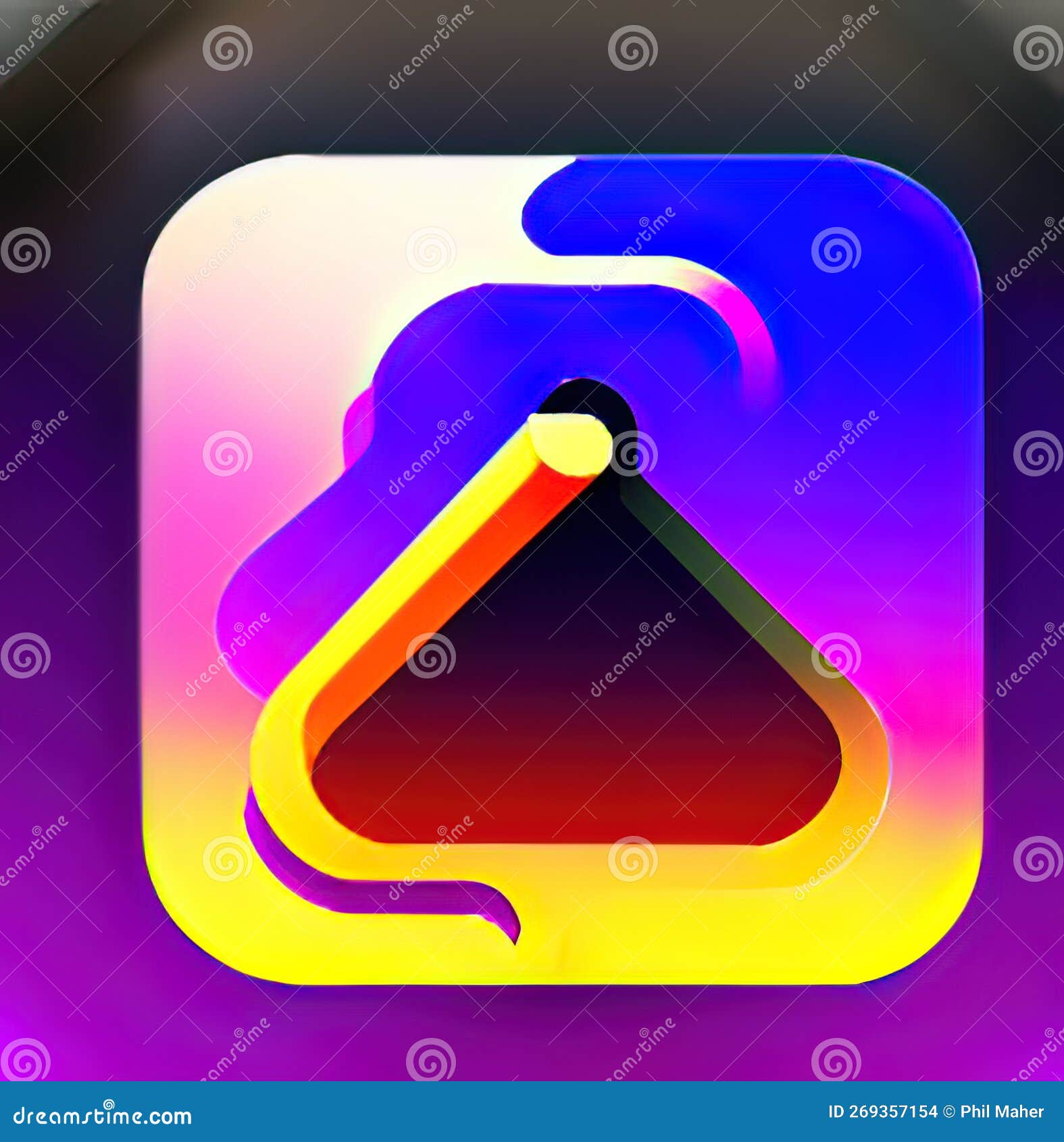 Hack and Slash Software App Style Icon. Generative AI. Stock ...