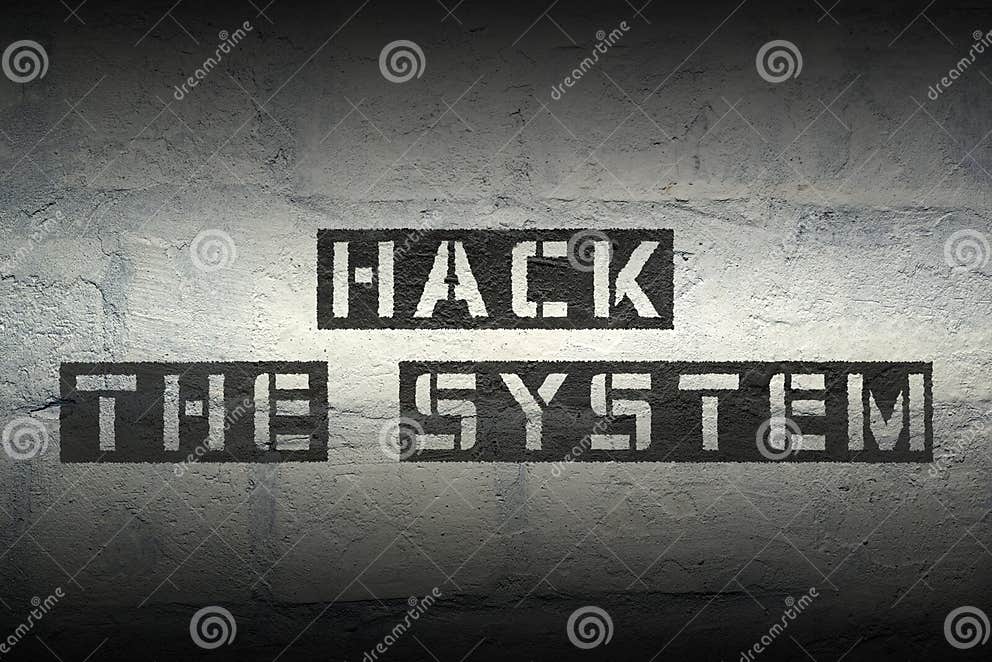 Hack the system stock photo. Image of data, wall, gradient - 80875348