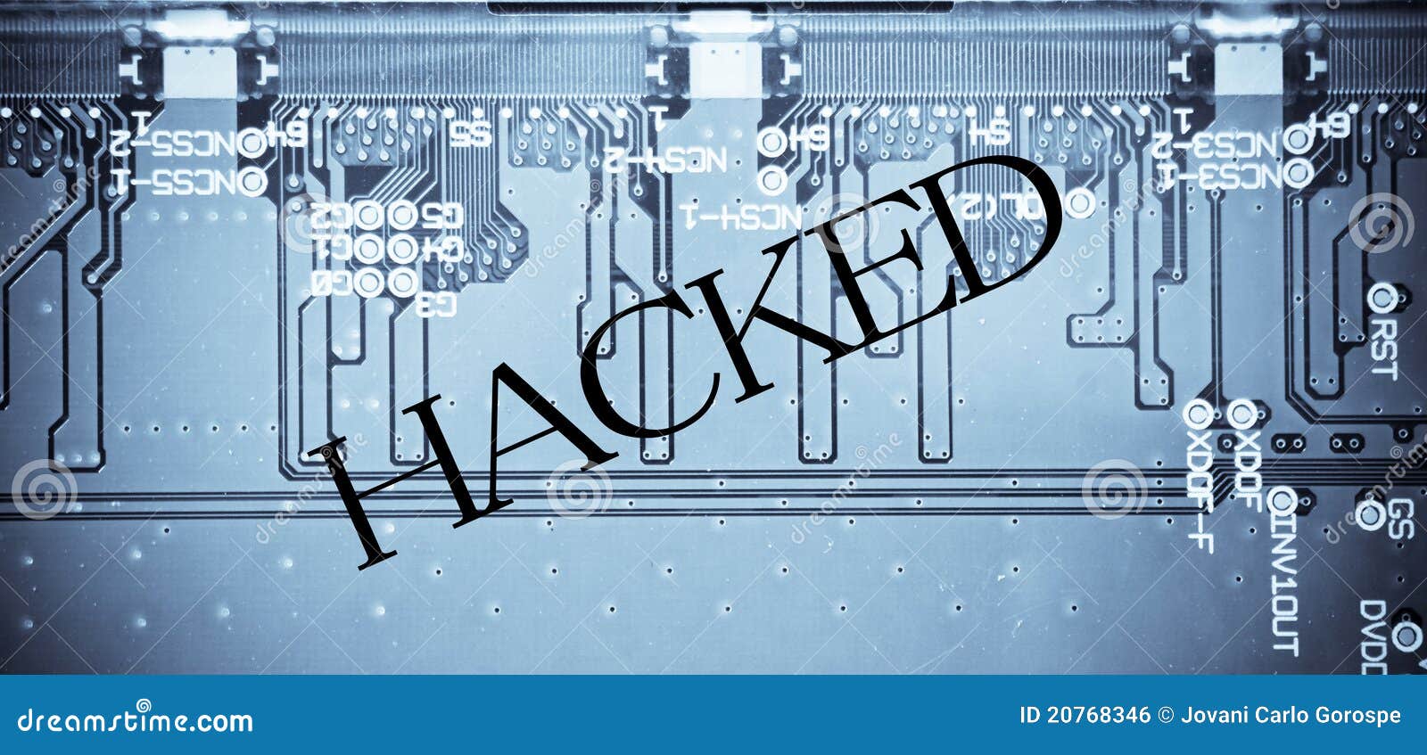 Hackad dator arkivfoto. Bild av abstrakt, boaen, bedrägeri - 20768346