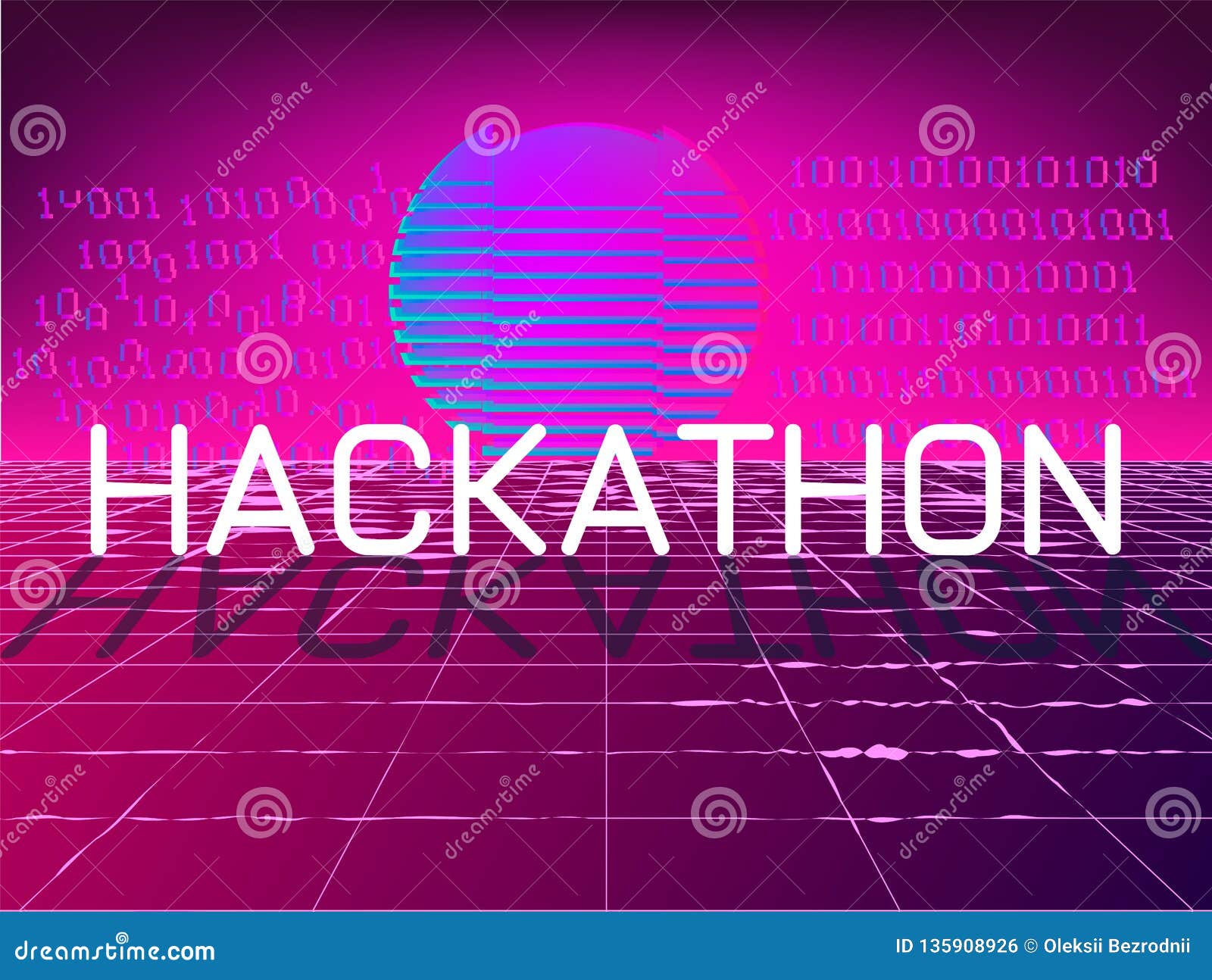 Hackathon event banner stock vector. Illustration of development ...