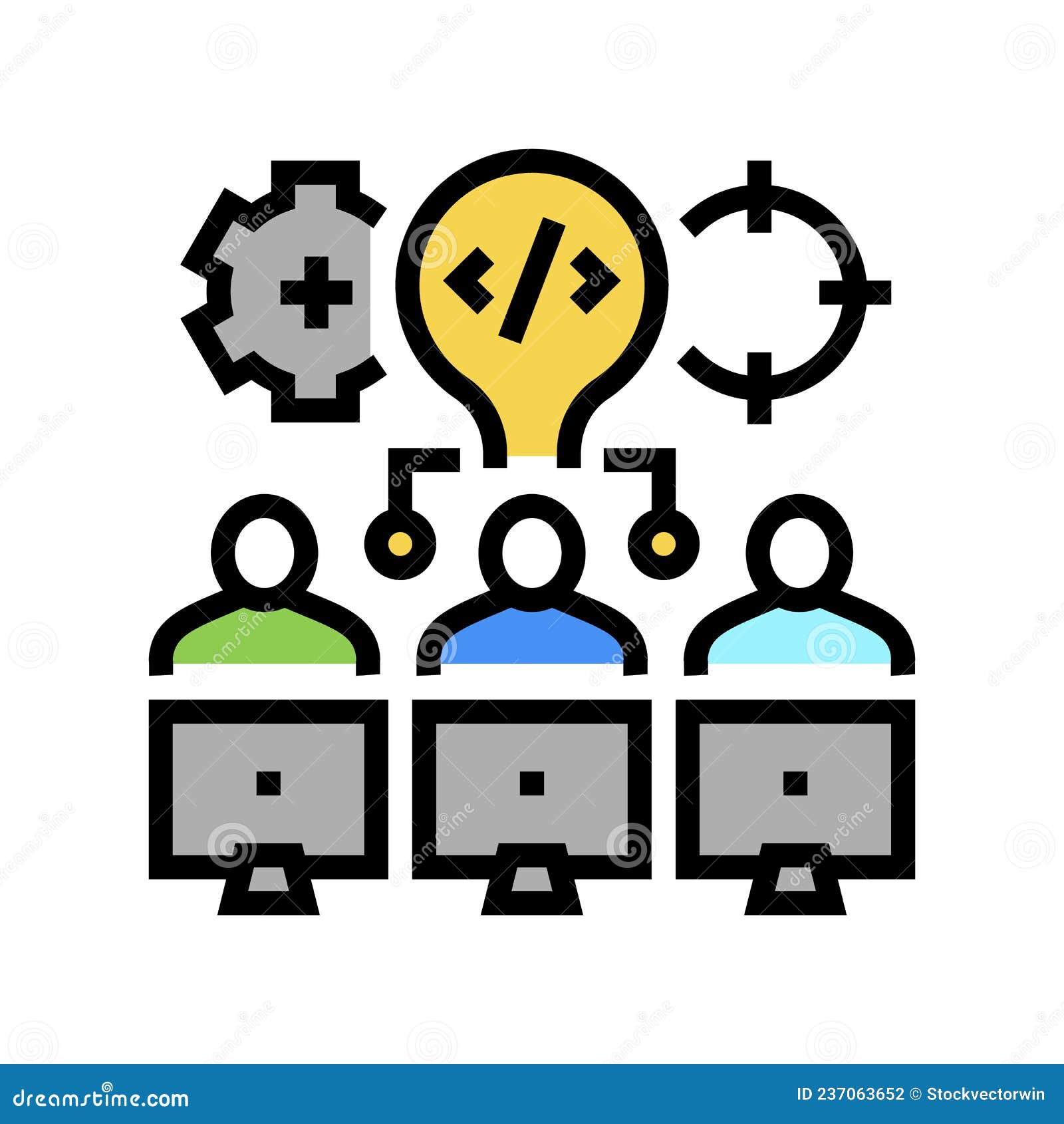 Hackathon Chart With Icons And Keywords Royalty-Free Stock Photo ...