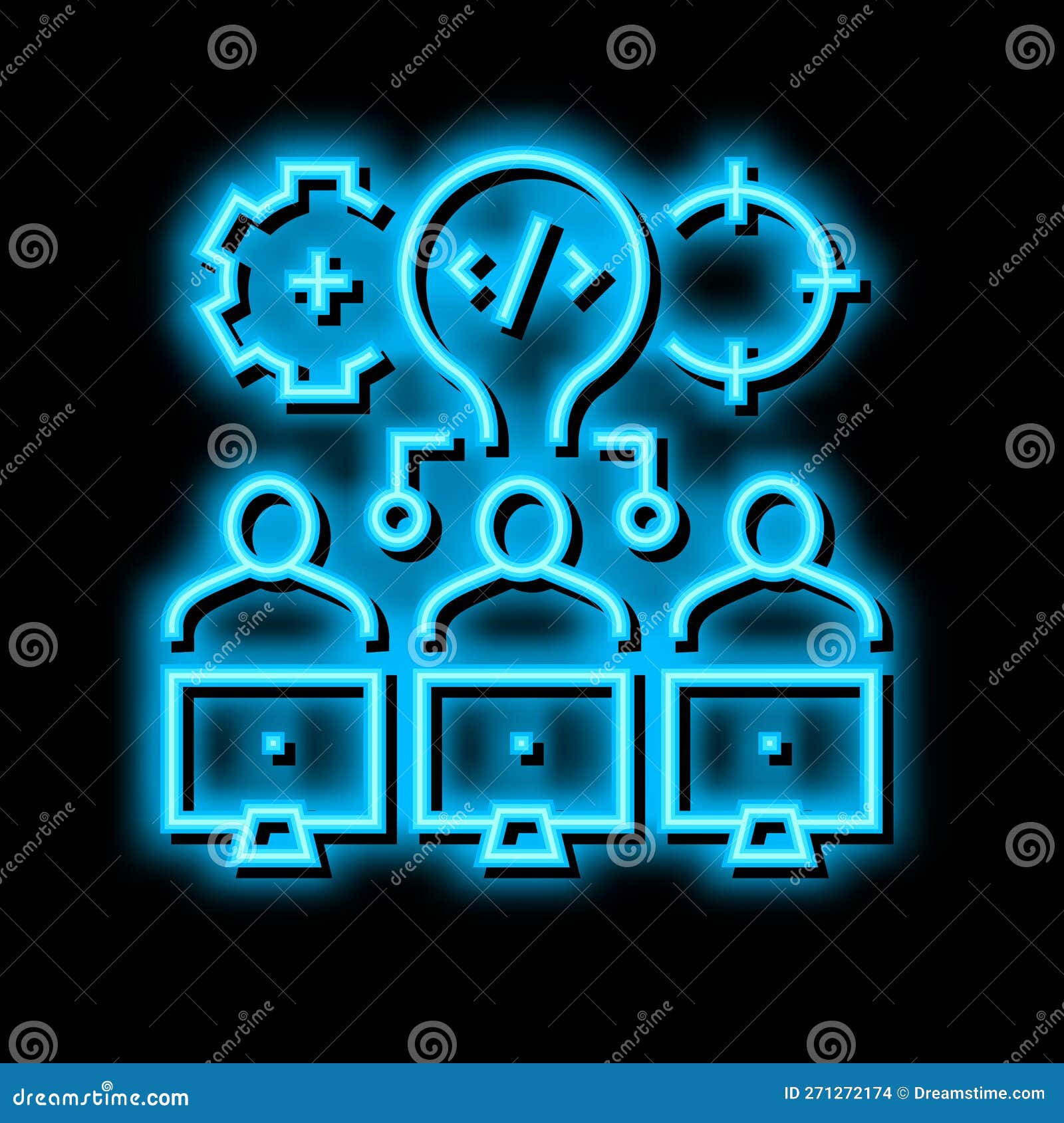 Hackathon Chart With Icons And Keywords Royalty-Free Stock Photo | CartoonDealer.com #252797829
