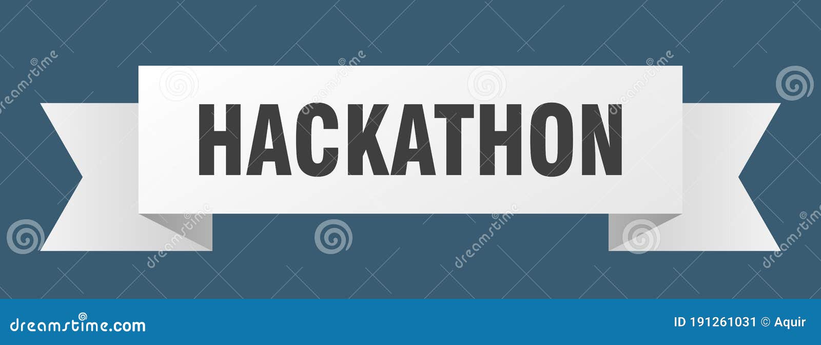 Hackathon Ribbon. Hackathon Paper Band Banner Sign Stock Vector ...