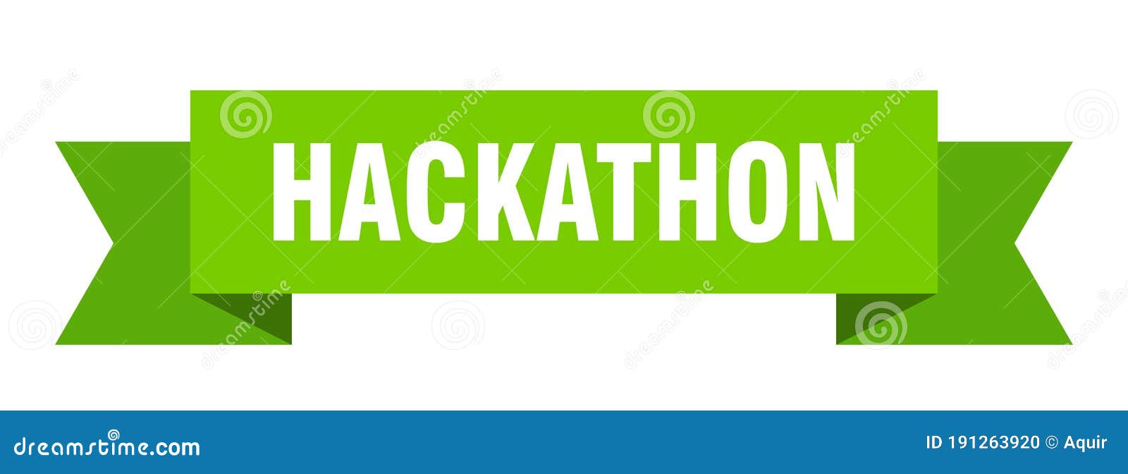Hackathon Ribbon. Hackathon Paper Band Banner Sign Stock Vector ...