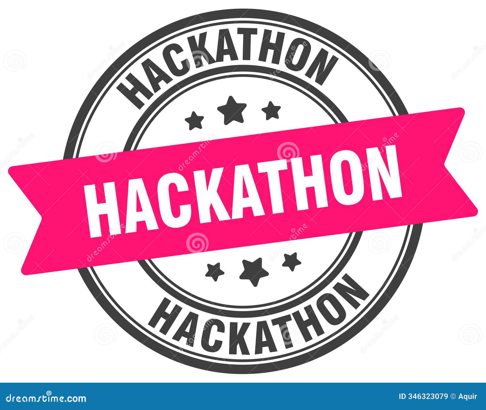 Hackathon Stamp. Hackathon Label on Transparent Background. Round Sign ...