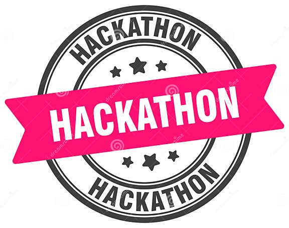 Hackathon Stamp. Hackathon Label on Transparent Background. Round Sign ...