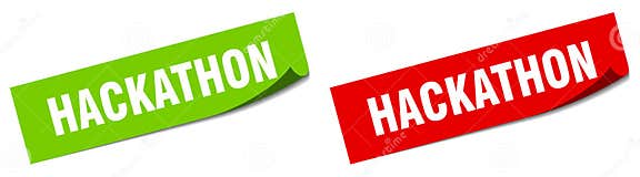 Hackathon Sticker. Hackathon Sign Set Stock Vector - Illustration of ...