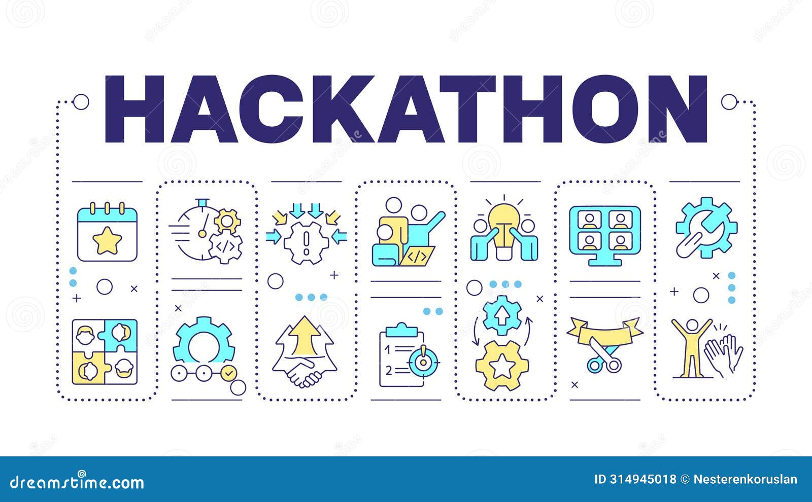 Hackathon Word Concept Isolated on White Stock Vector - Illustration of ... Hackathon Word Concept Isolated on White Stock Vector - Illustration of ...