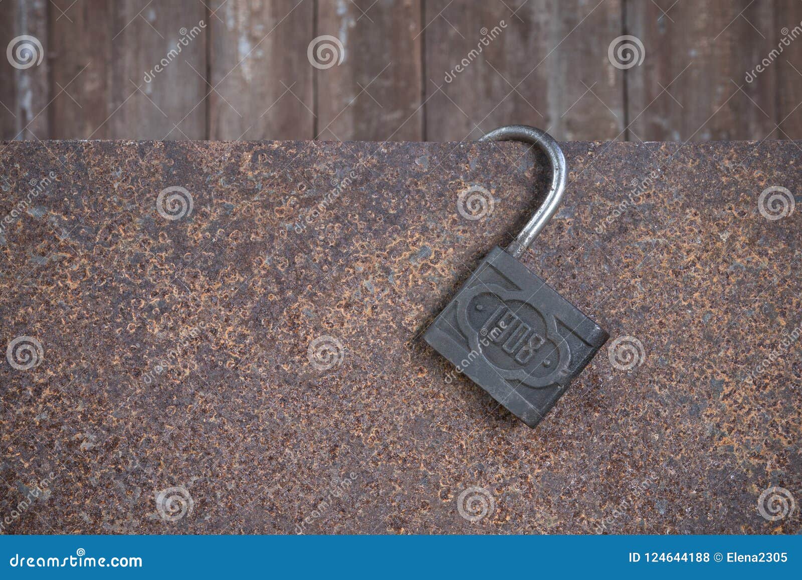 Hacked Ancient Padlock. Breaking of Centuries-old Traditions Stock ...
