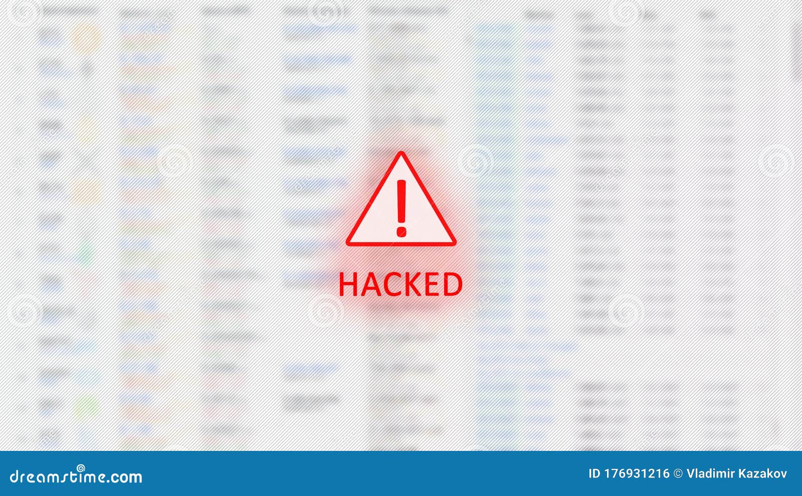 Hacked Computer Screen Concept. Stock Photo - Image of concept, fraud ...