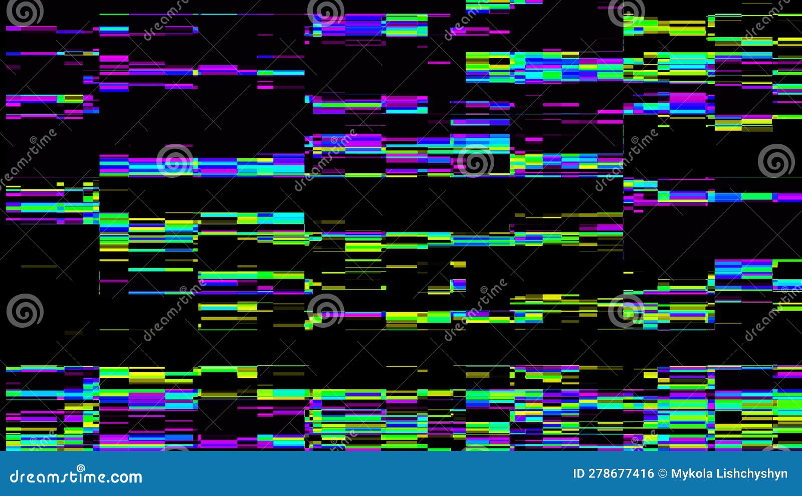 Hacked Computer Screen with Glitch Effect. Error Templates with ...