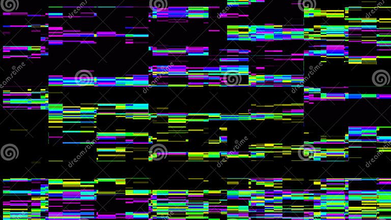 Hacked Computer Screen with Glitch Effect. Error Templates with ...