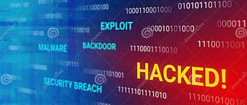Hacked data concept stock illustration. Illustration of hacking - 171507080