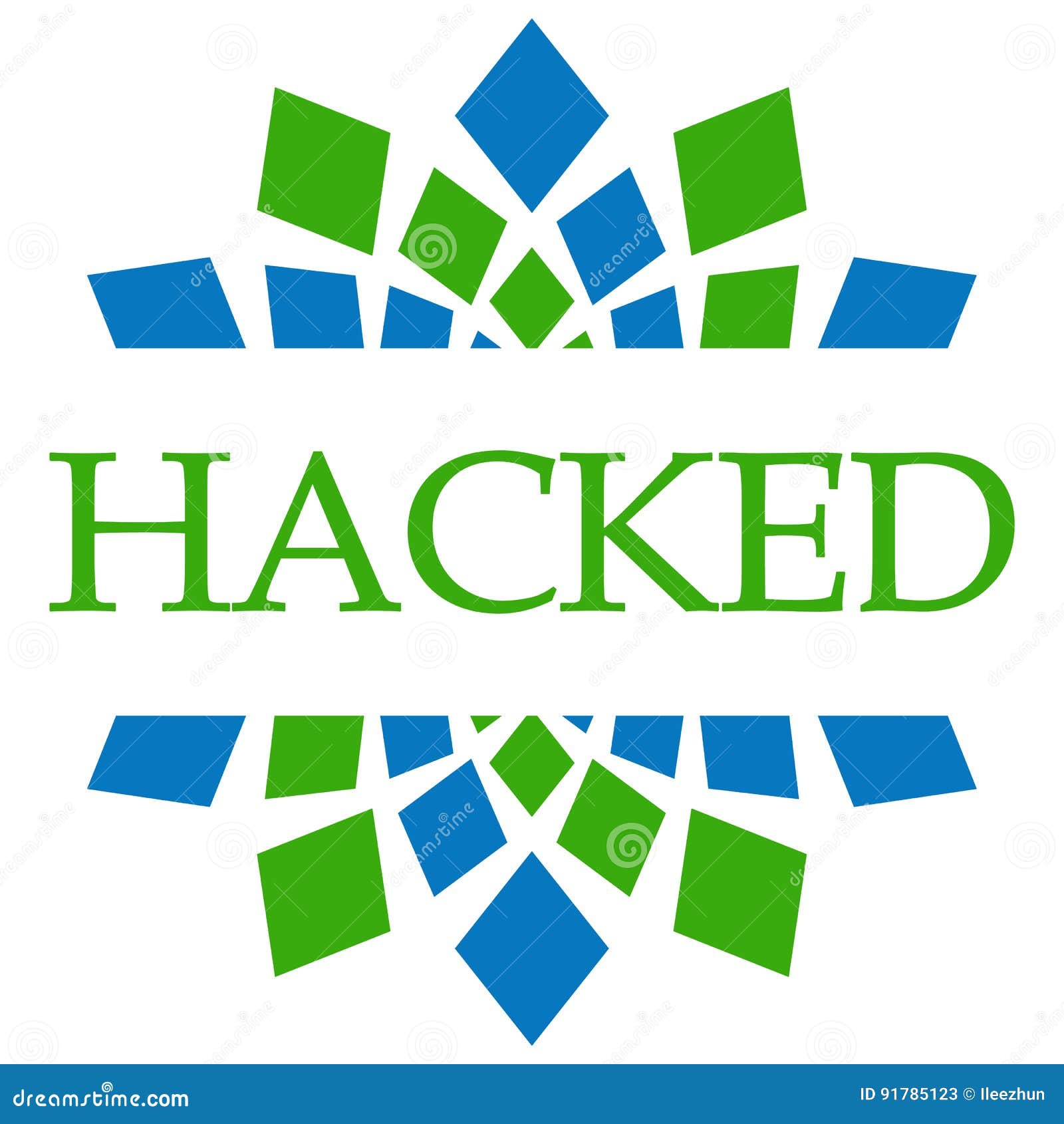 Hacked Green Blue Circular stock illustration. Illustration of data ...