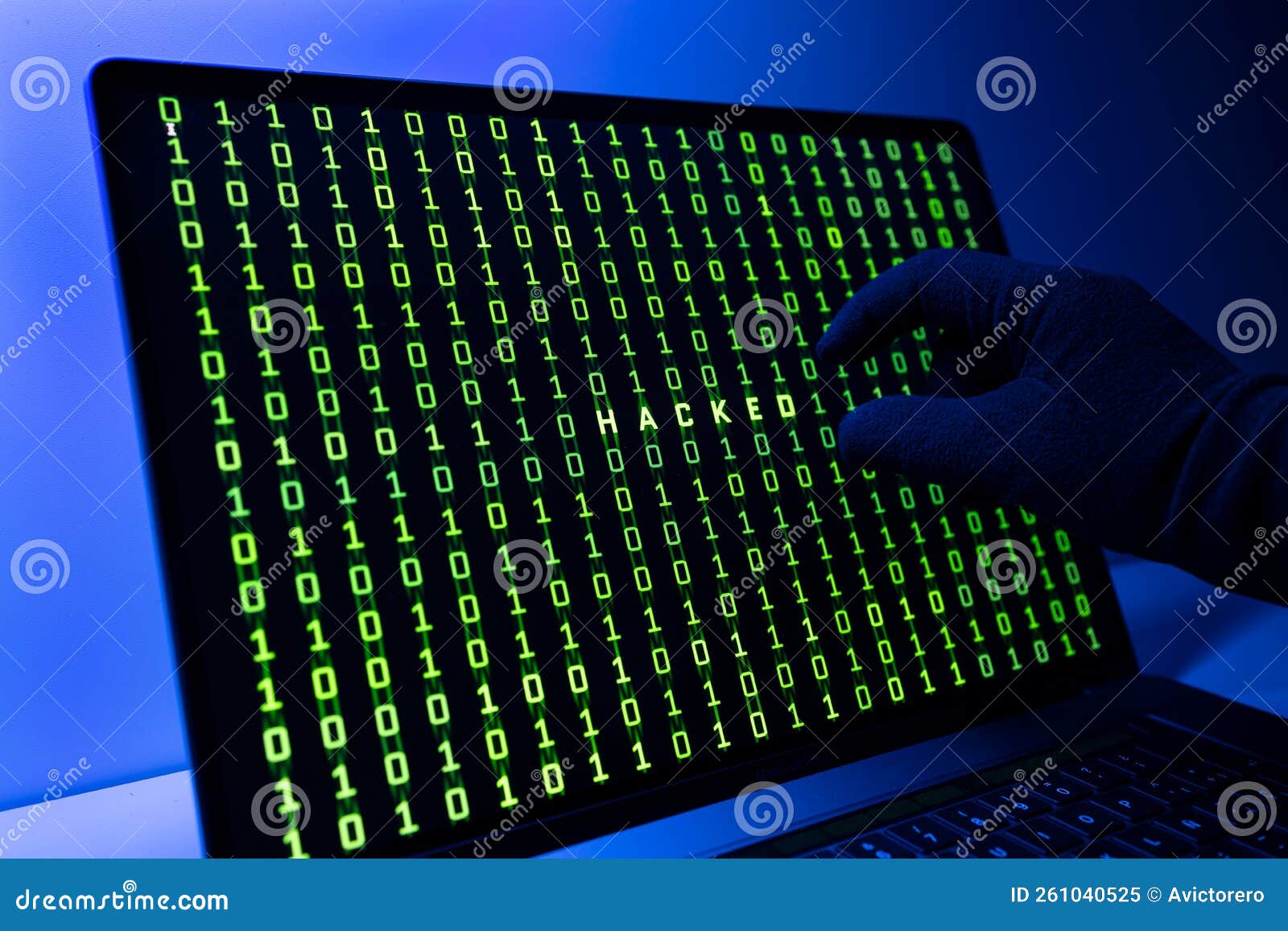 Hacked or Hacking Computer Concept Stock Image - Image of secure ...