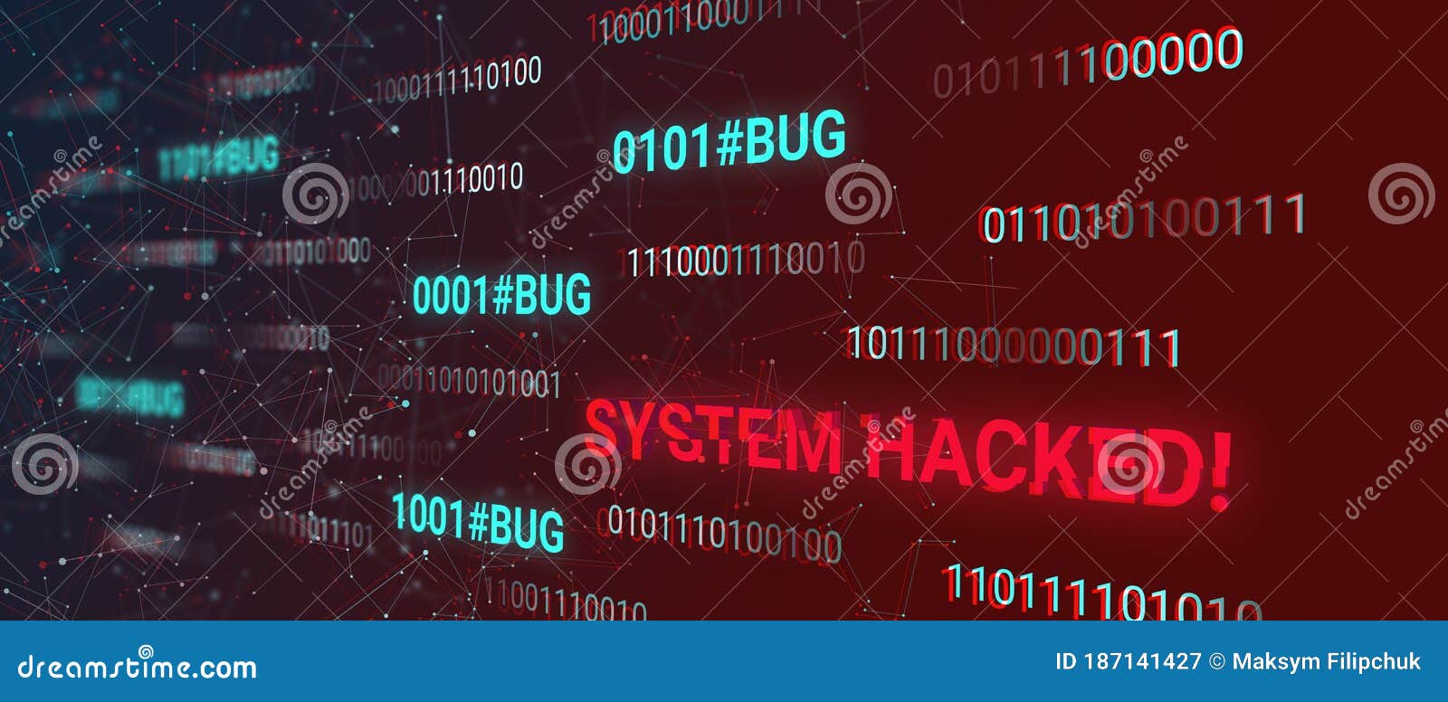 Hacked system concept stock illustration. Illustration of encryption ...