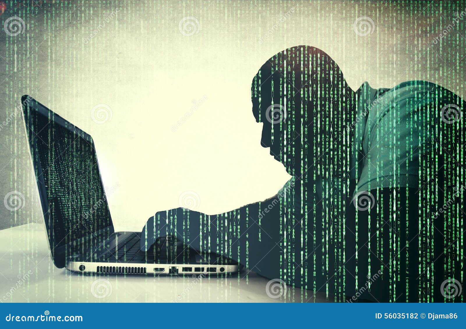 Hacker In Action 01 Stock Photography | CartoonDealer.com #21051086