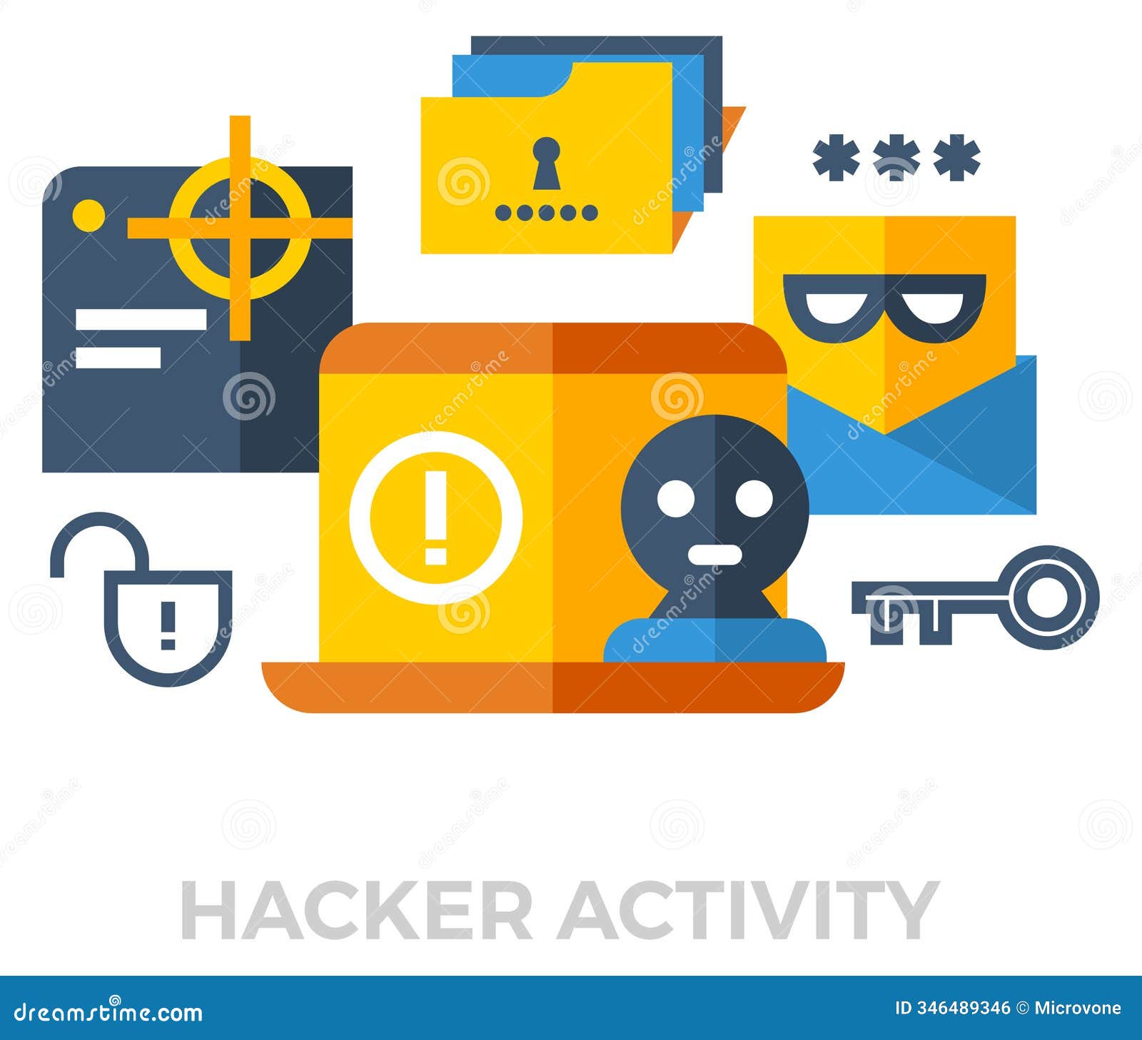 Key Icon And Cyber Security Text On Modern Smart Phone Screen Over Map ...