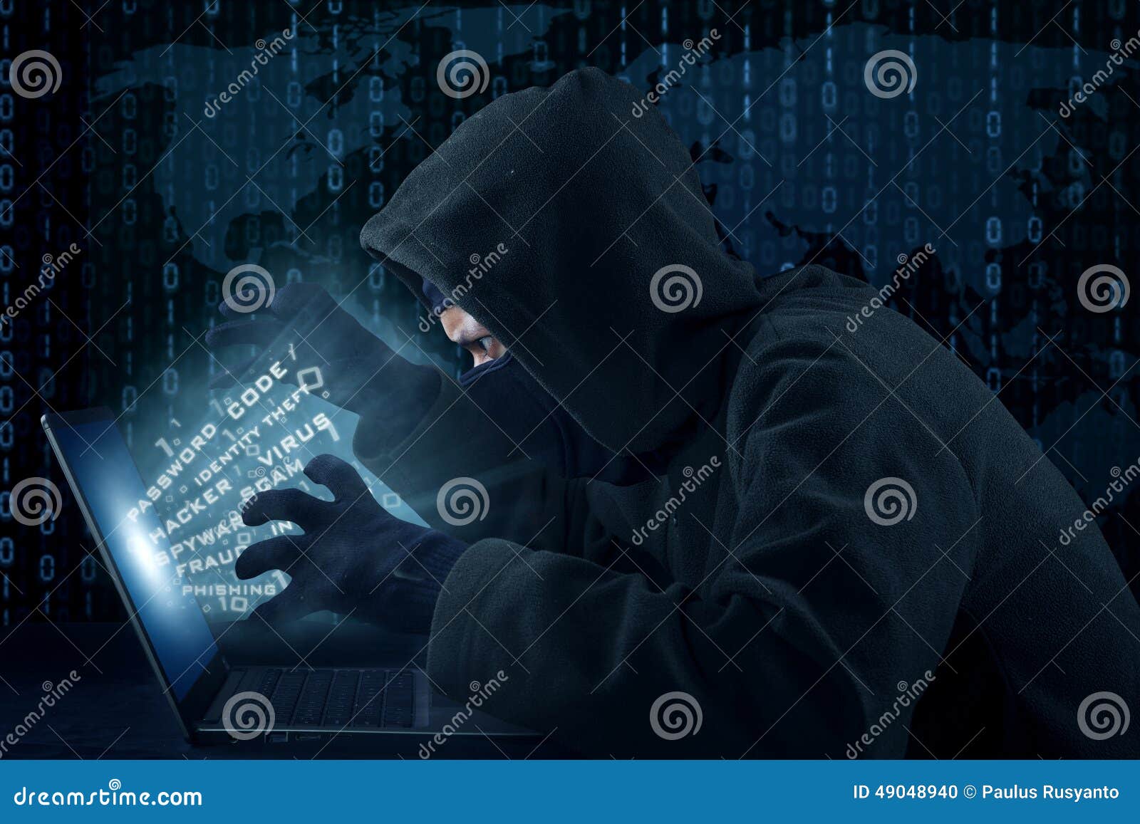 Hacker Activity Stealing User Information Stock Photo - Image of ...