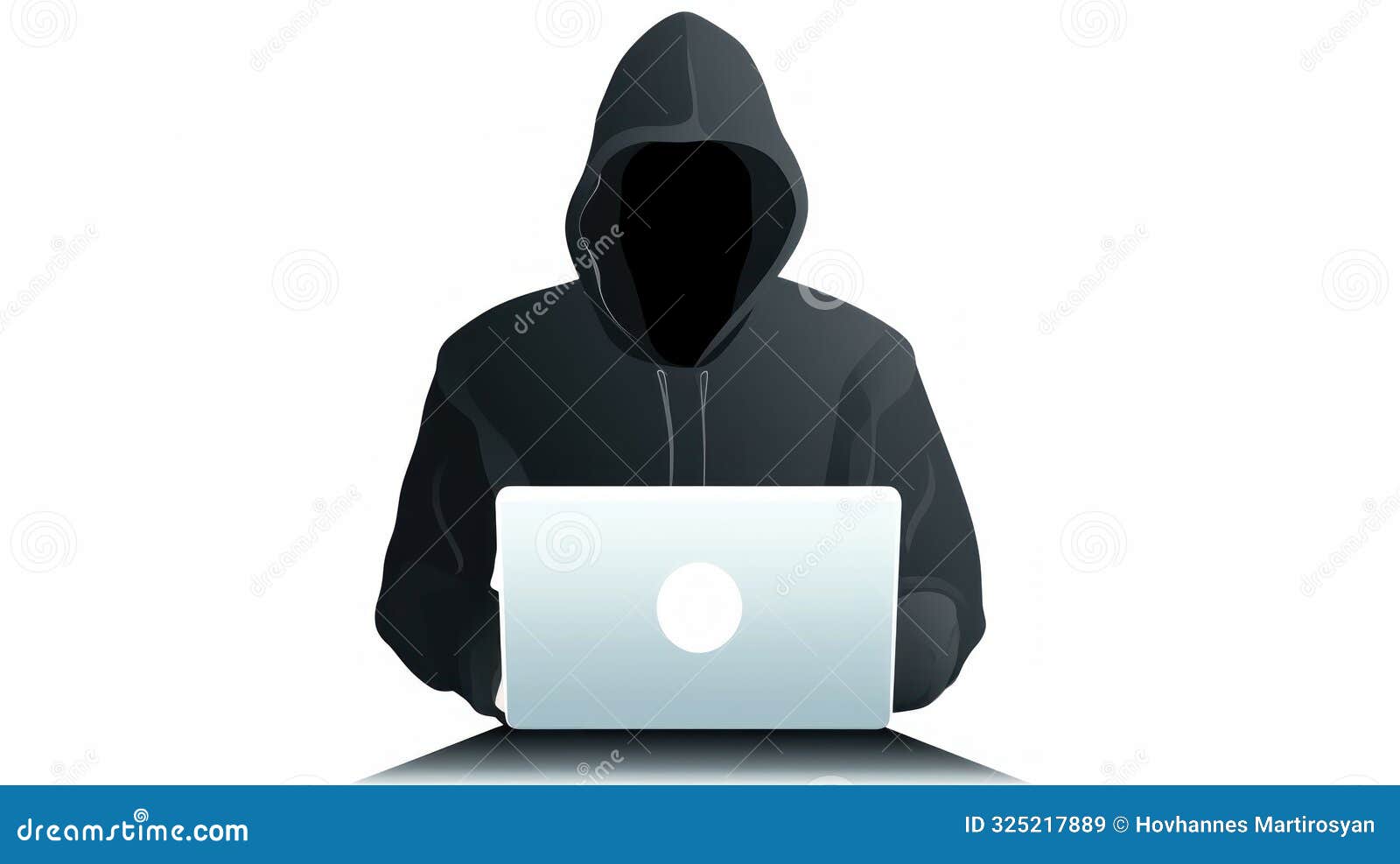 Hacker. Anonymous Hacker. Hacker 2d Illustration. Cyberspace Stock ...