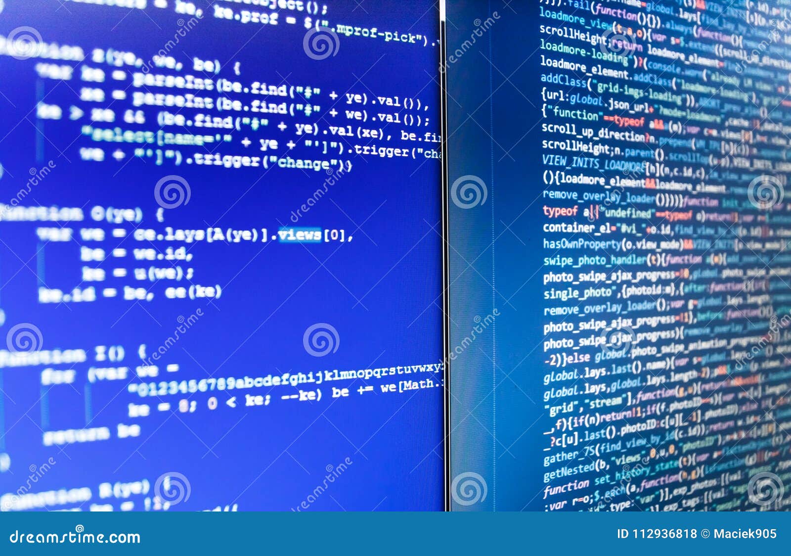 Hacker Api Text on the Computer Screen. it Business Company Stock Photo ...
