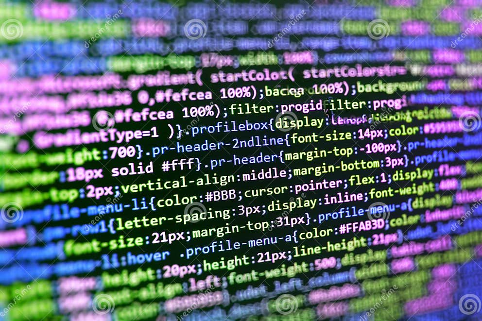 Hacker Api Text On The Computer Screen Stock Image Image Of Java Hypertext 119514951
